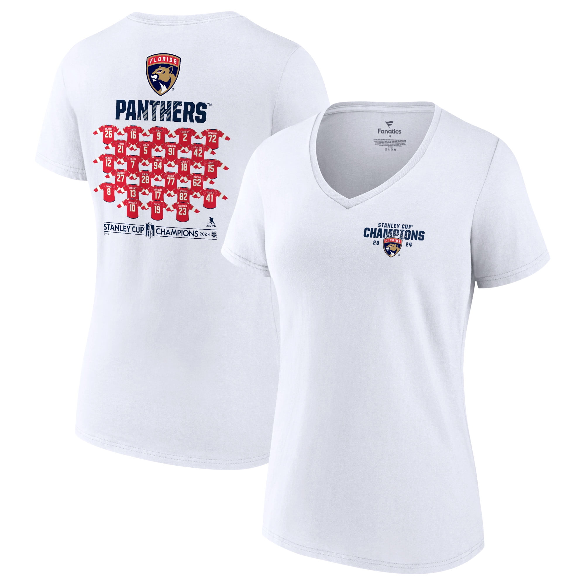 Women's Fanatics White Florida Panthers 2024 Stanley Cup Champions ...