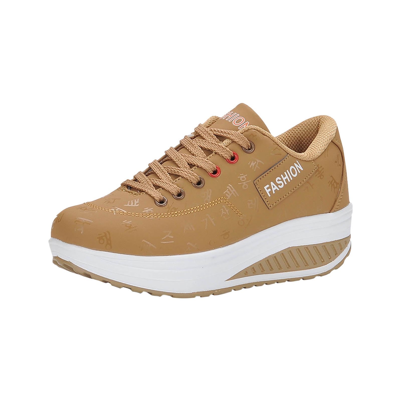 Women's Fashion Sport Breathable Platform Sneakers Casual Running ...