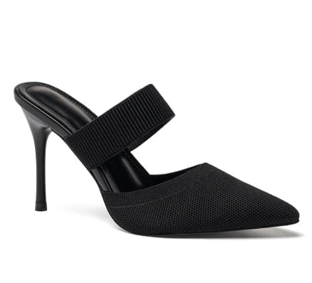 Elecsop Black Heels, Sexy Pointed Closed Toe High Heels, Dressy ...