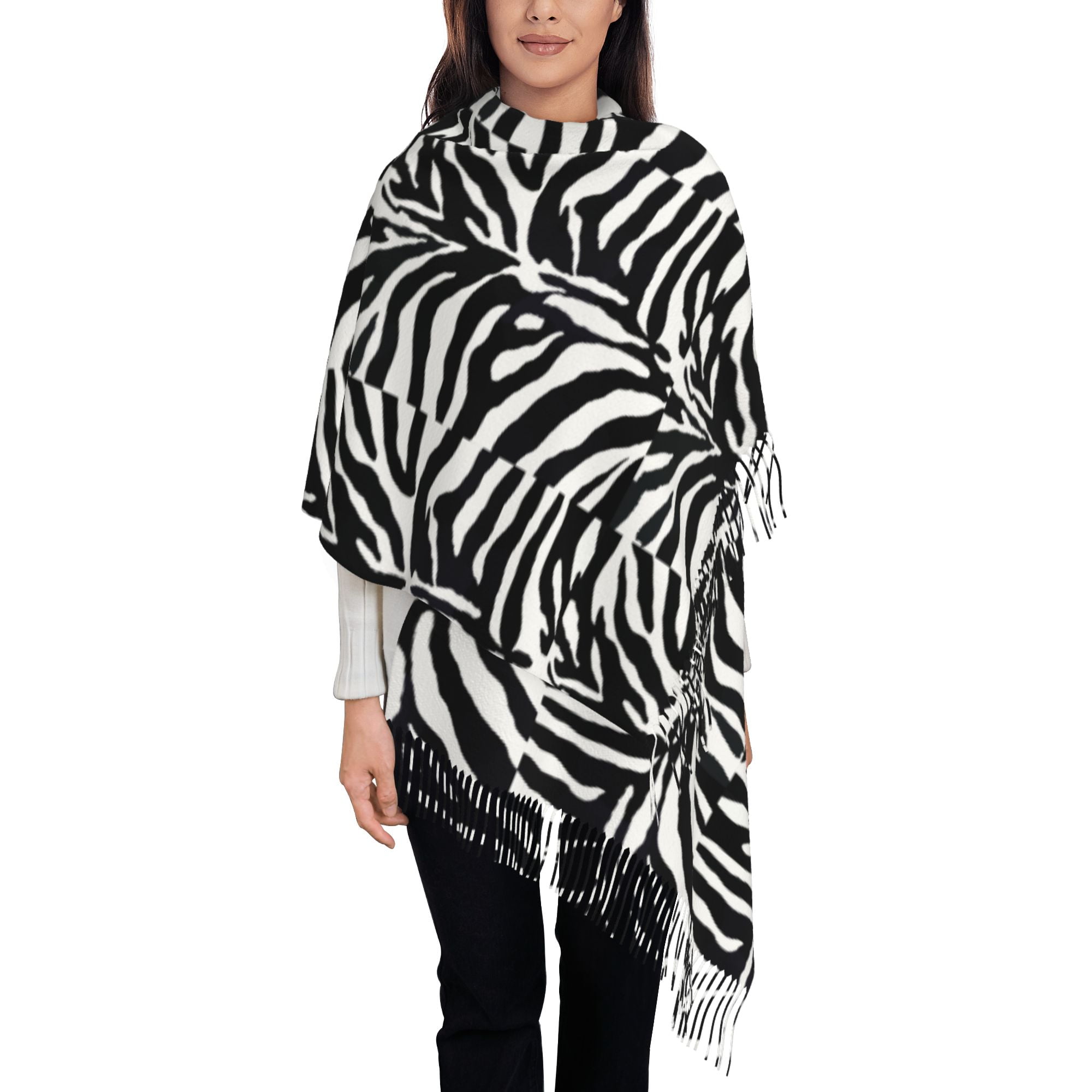 Zebra Pattern Scarf