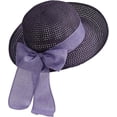 Women's Fashion Vintage Sun Hat with Bowknot Foldable Straw Fedora Wide ...