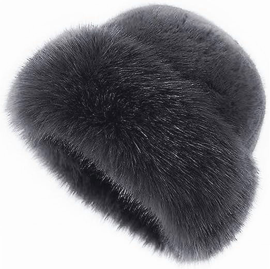 Women's Faux Fur Russian-Style Trapper Hat - Ultra-Soft Plush Winter ...