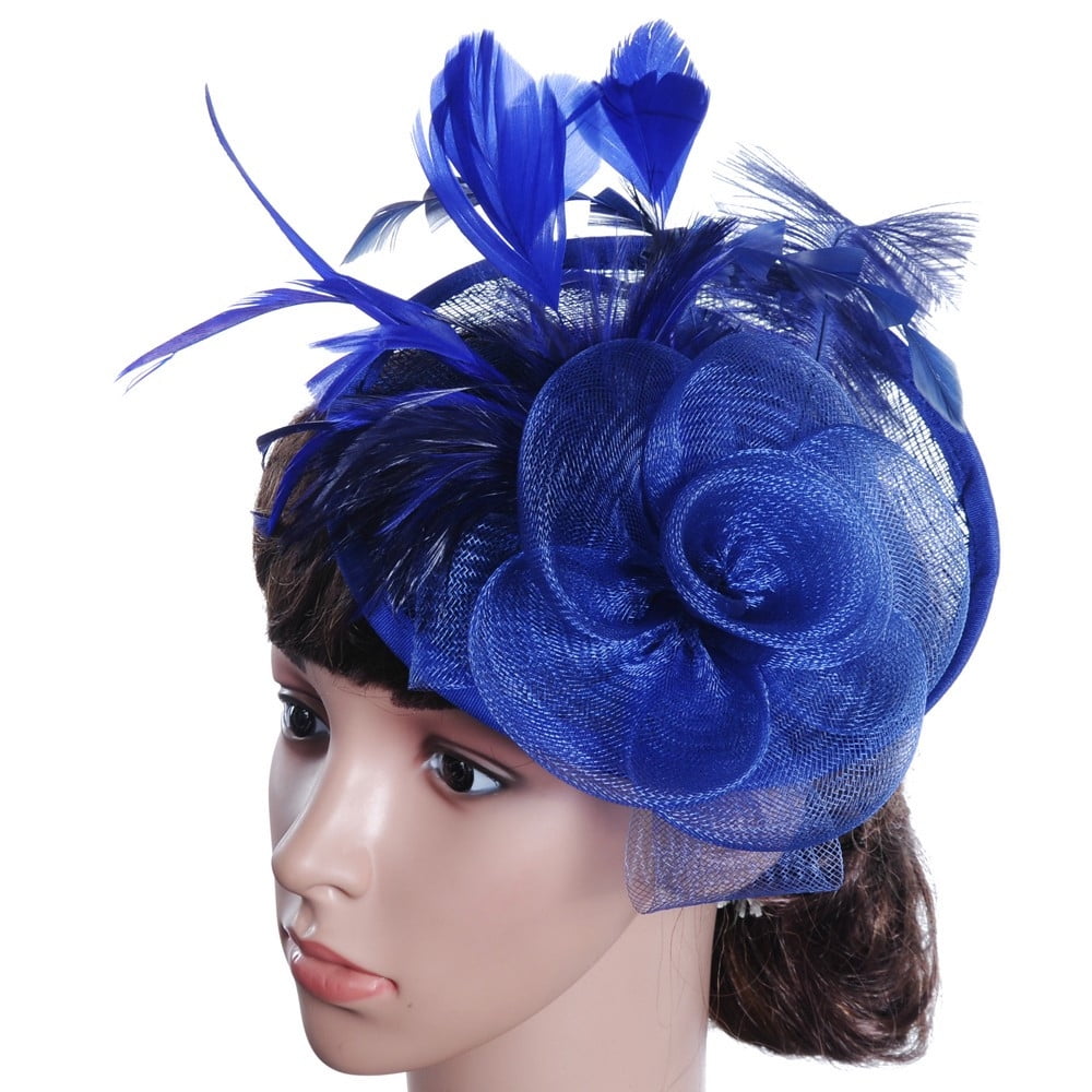Women's Feather Headpiece Western Style Fascinator Hat For Parties And ...