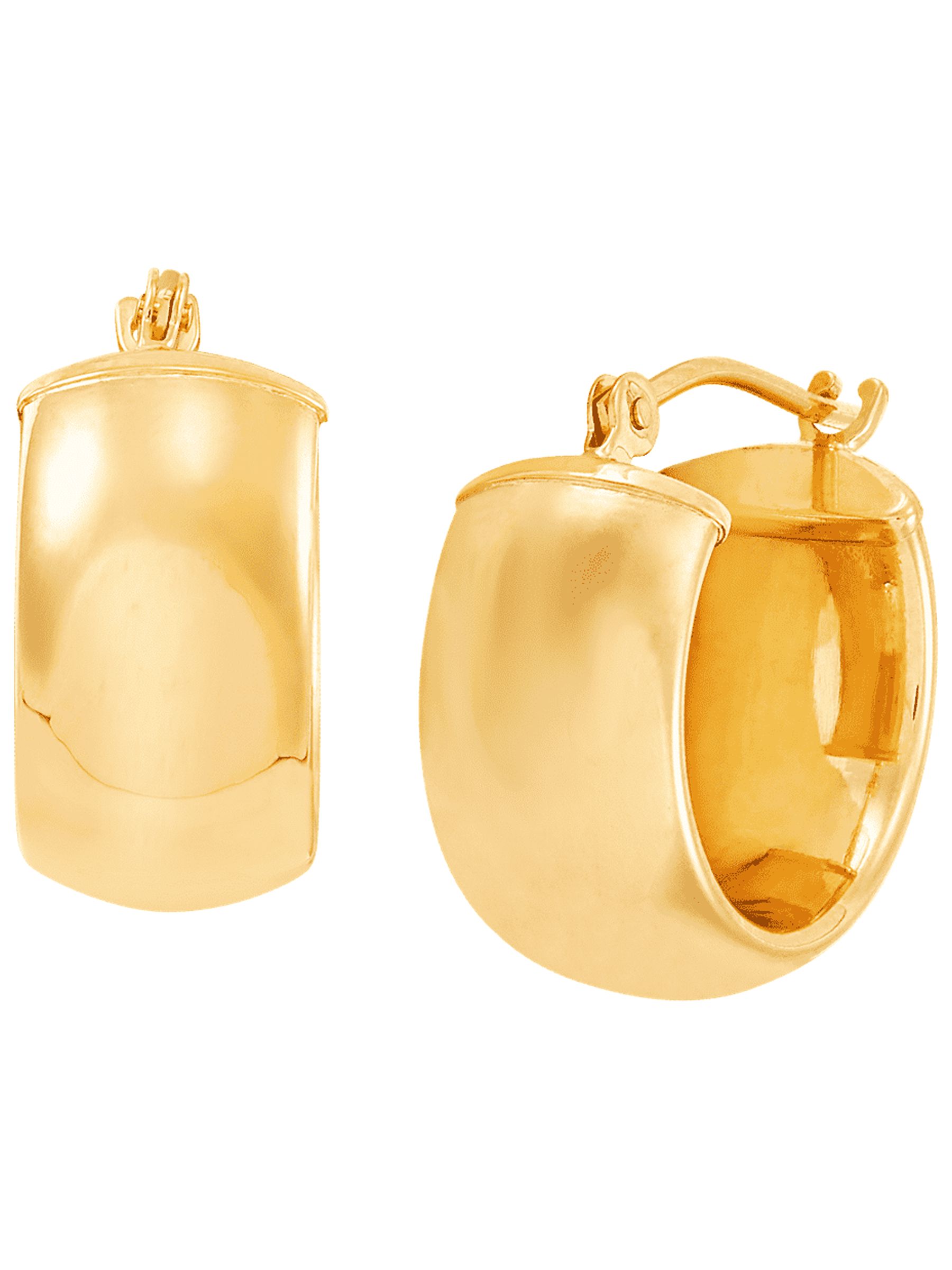 Finecraft Women's Petite 15mm Hoop Earrings, Stylish Small Jewelry in ...