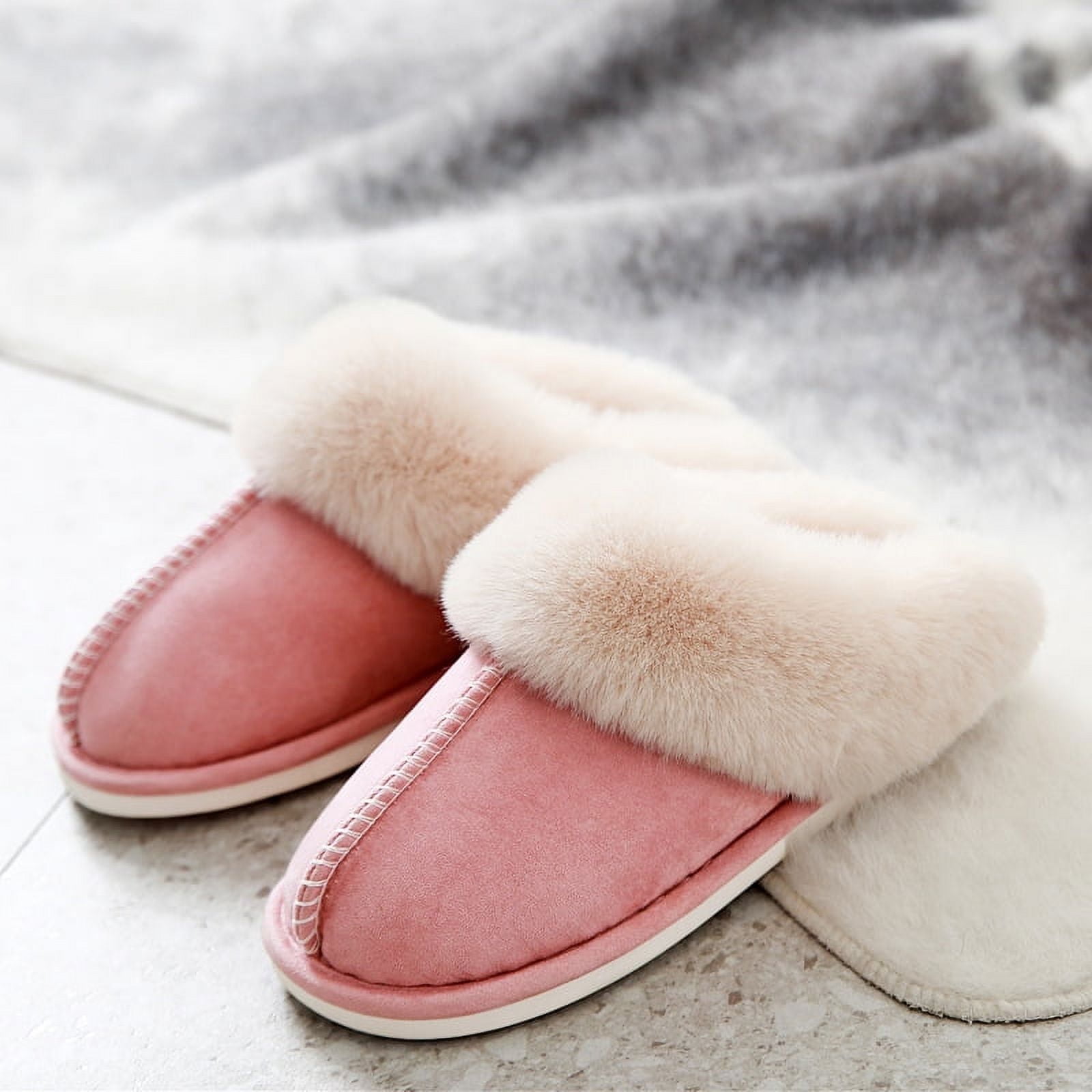 Women's Fireside Sydney Shearling Fur Indoor/Outdoor Scuff Slipper with ...