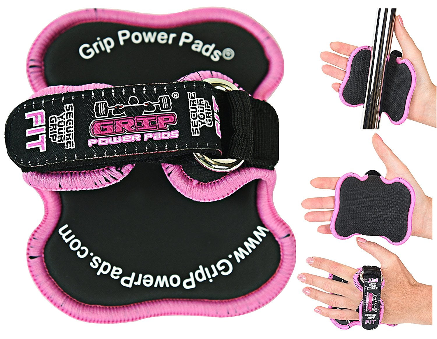 Grip Power Pads Women's Fitness Gloves, Neoprene Lifting Grips, Anti ...