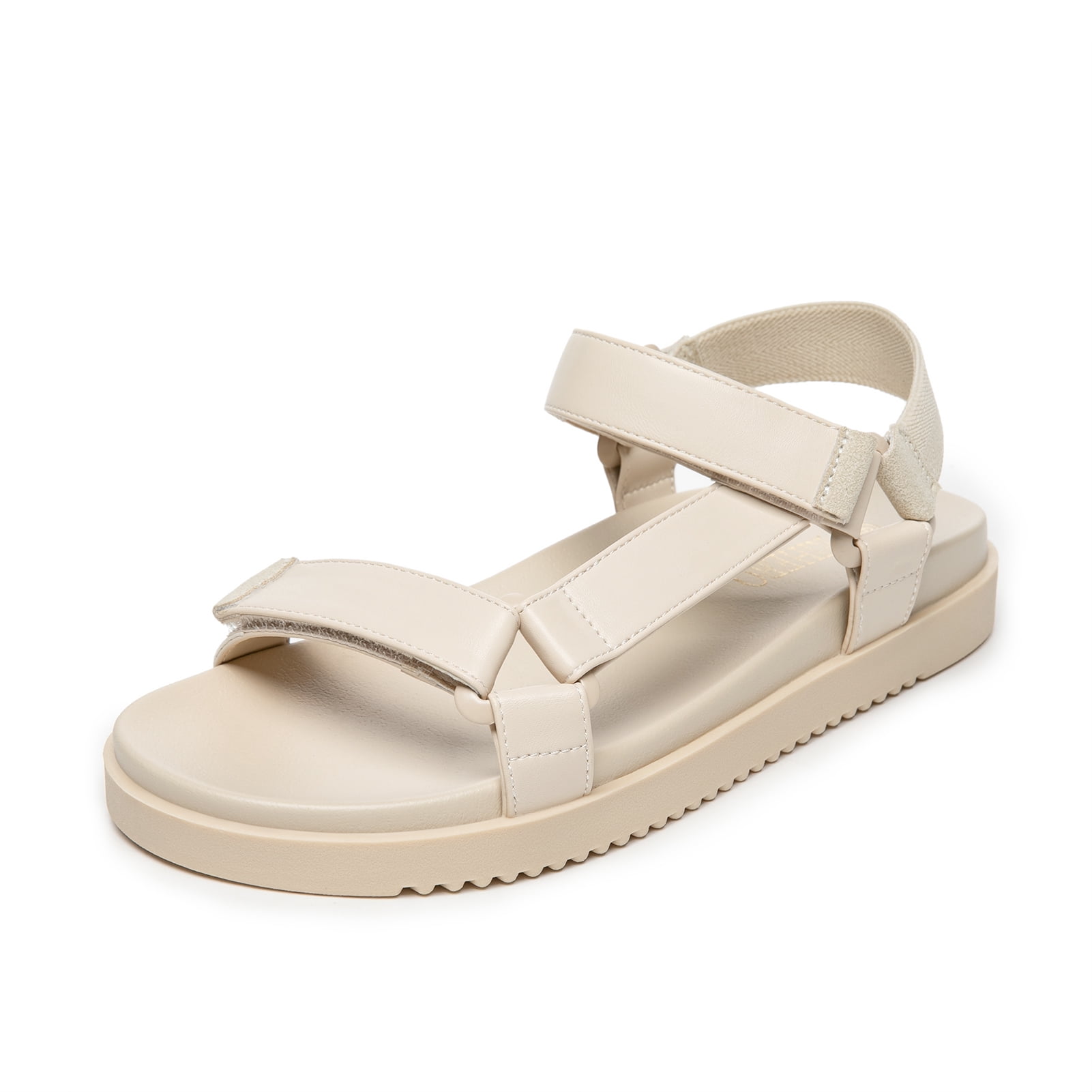 Women's Flat Sandals Open Toe Comfortable Adjustable Strap Walking ...