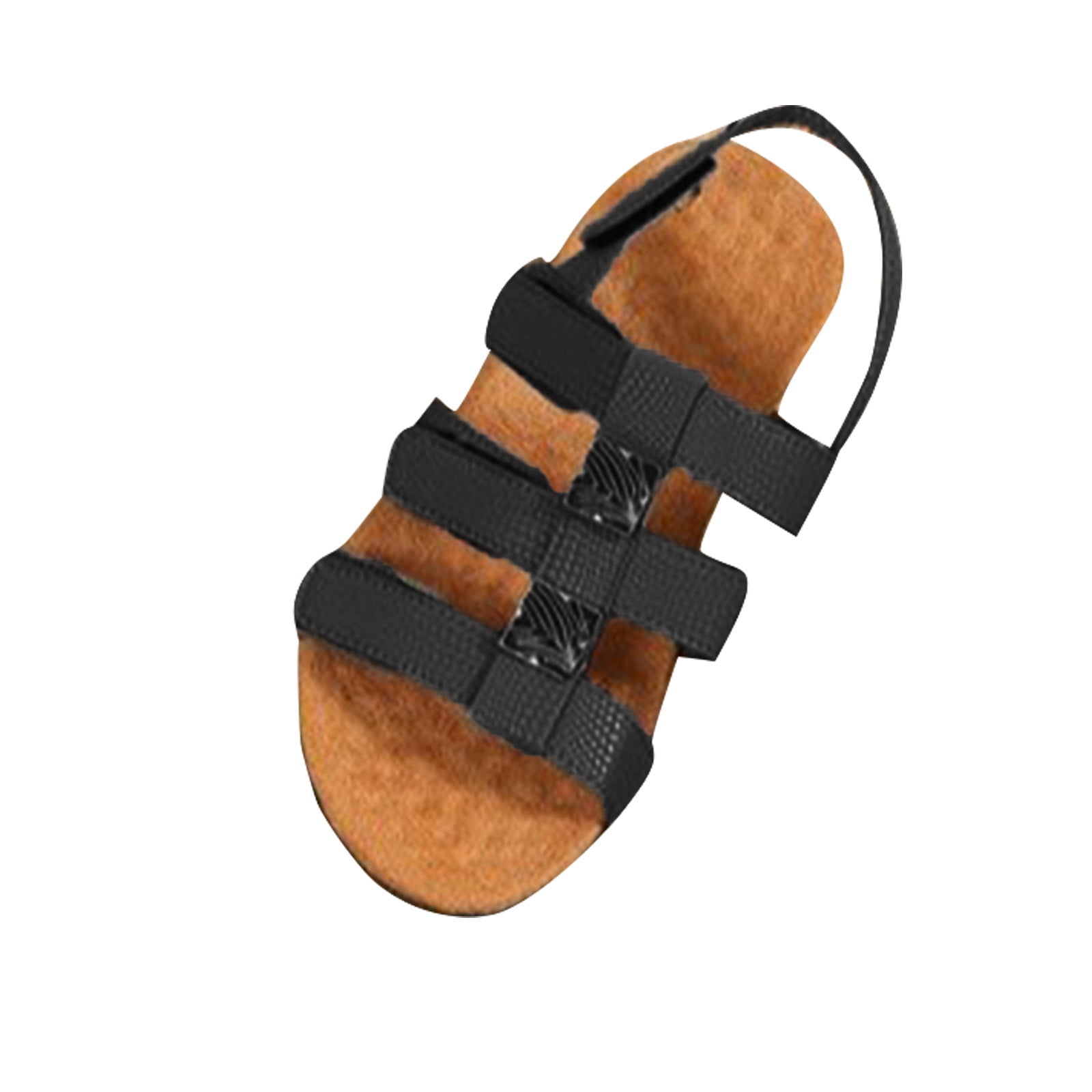 Women’s Flat Sandals, Soft Straps Slip-on Open Toe Light Weight Elastic ...