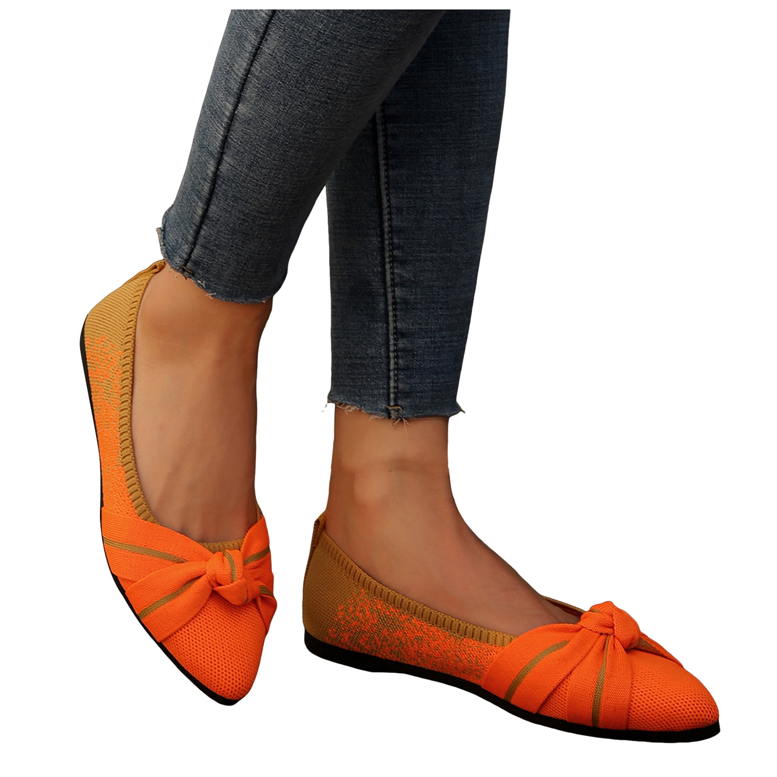 Women's Flats Classic Pointed Toe Ballet Flat Shoes Business Casual ...