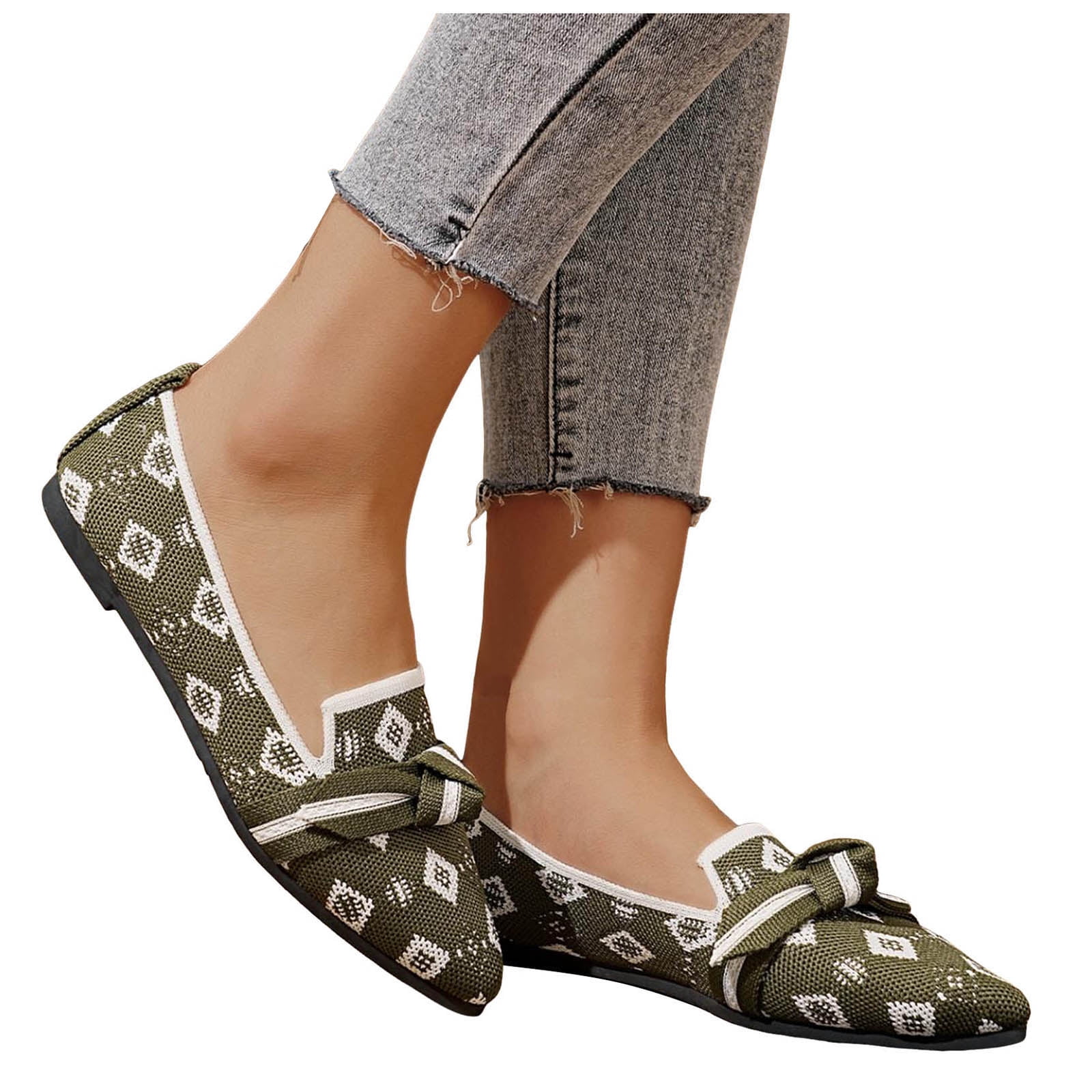 Women's Flats Classic Pointed Toe Ballet Flat Shoes Business Casual ...