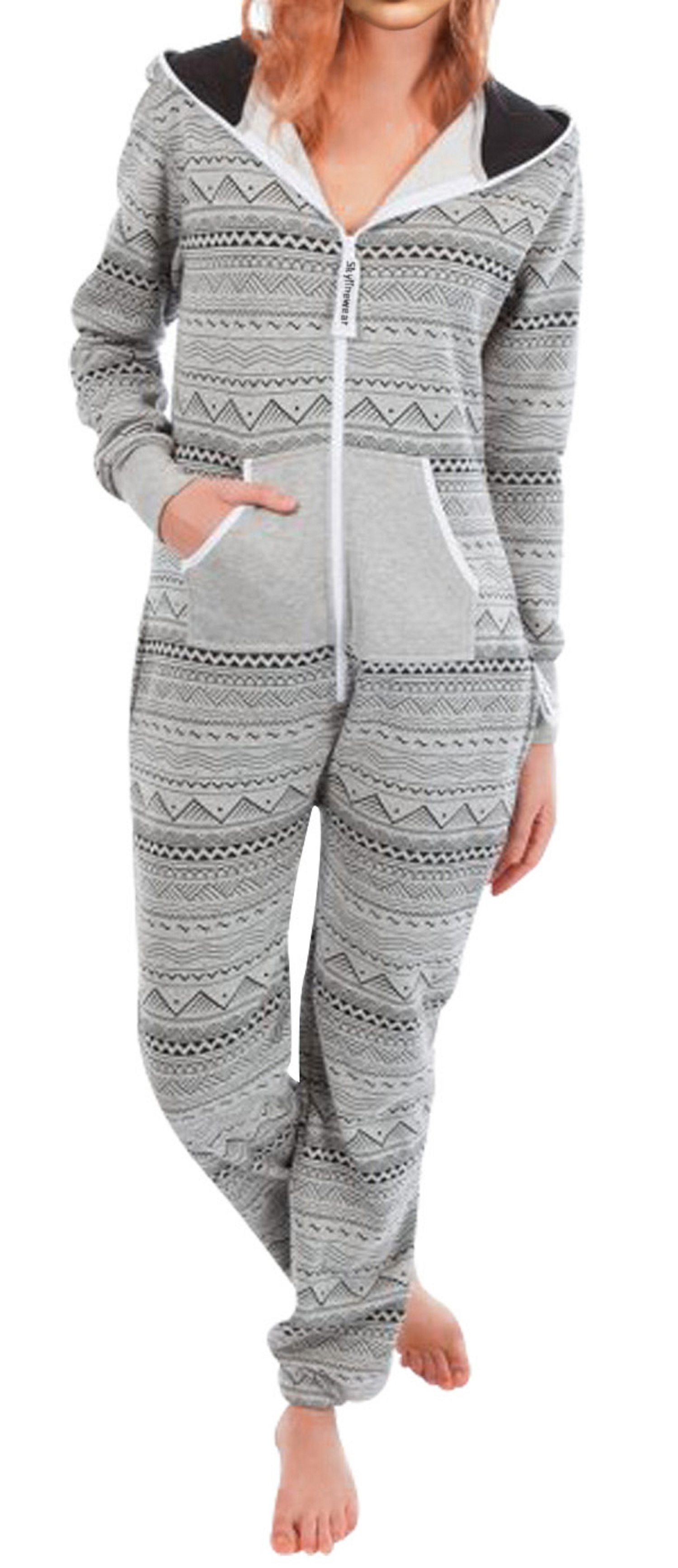 big feet pjs green camo micro-polar fleece adult footed pajamas sleeper ...