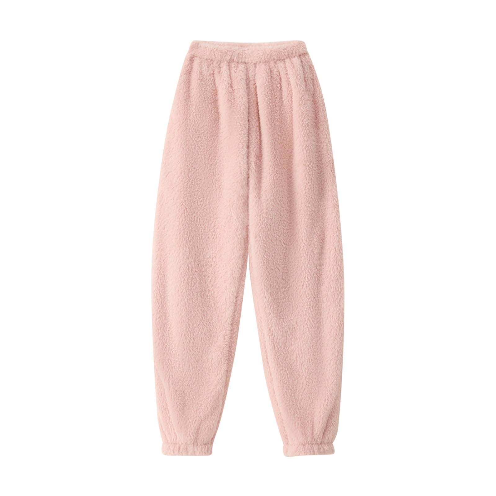 Women's Fleece Pajama Pants Fuzzy Comfy Warm Pajama Lounge Long Pants ...