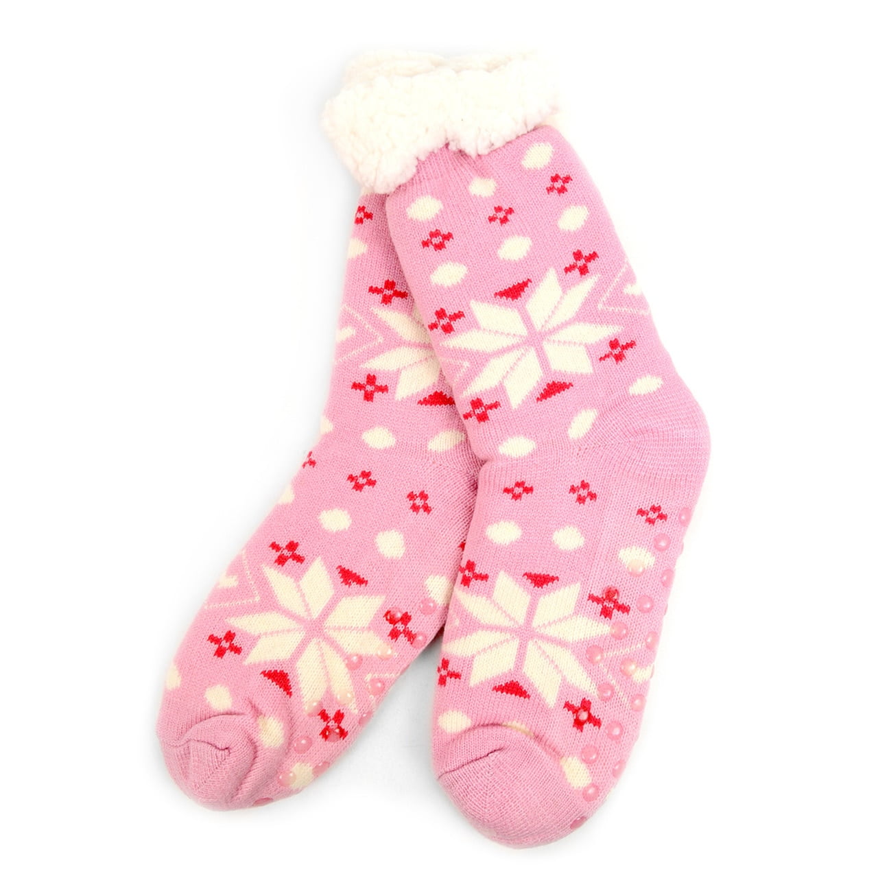 Women's Fleece Slipper Socks - Cozy & Warm Sherpa Socks, House Slippers ...