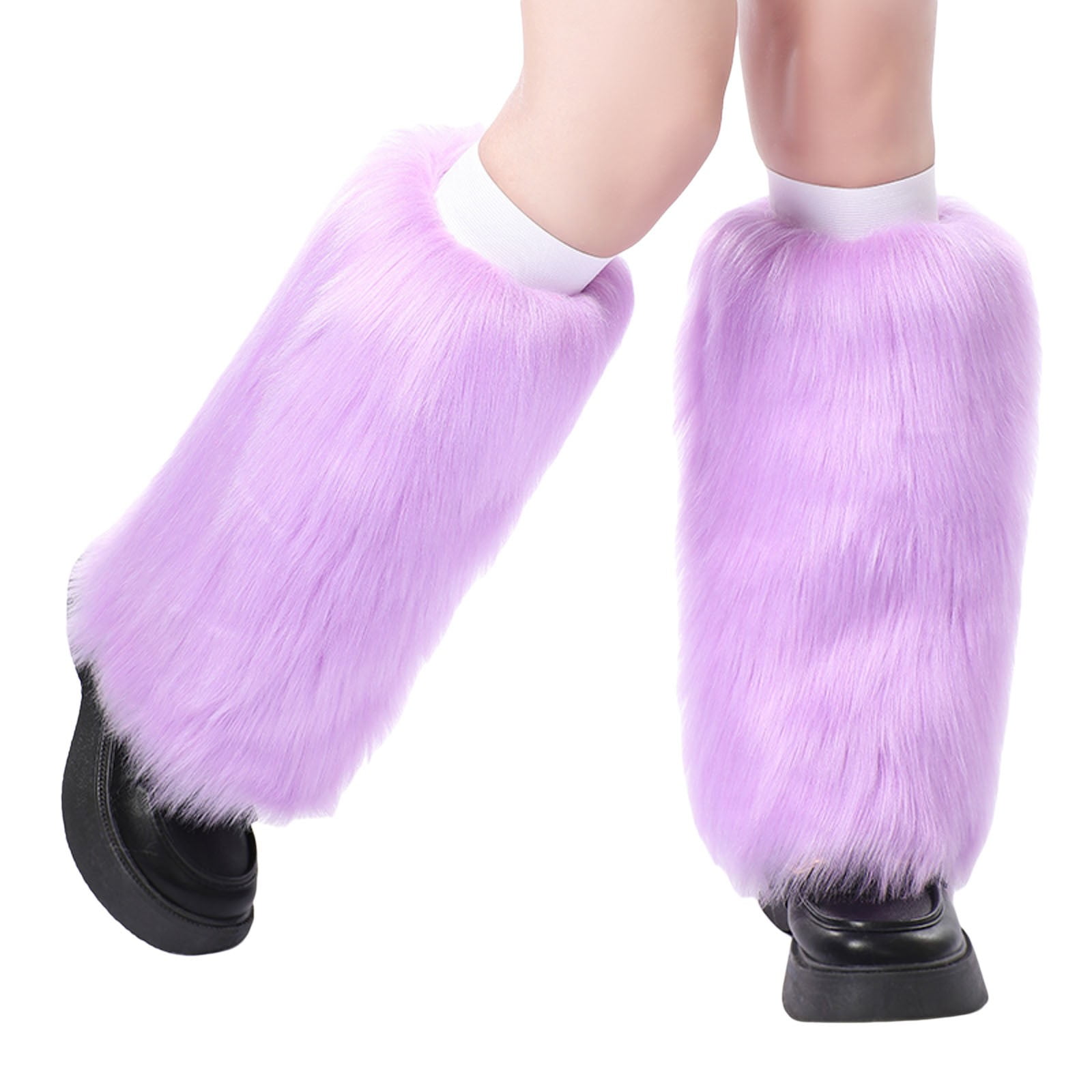 Women's Fluffy Leg Warmers Winter Fluffy Leg Warmers Soft Yoga Leg ...