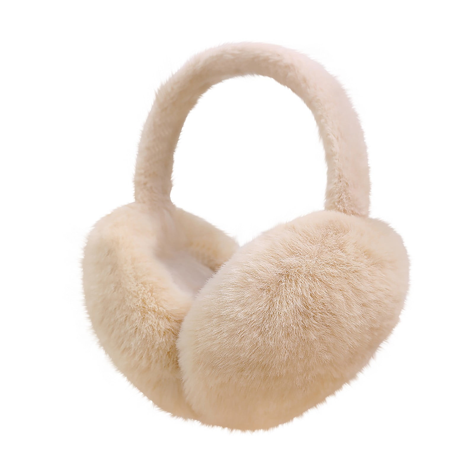 Women's Foldable Ear Muffs, Plush Faux Fur with Soft Ear Cushions ...