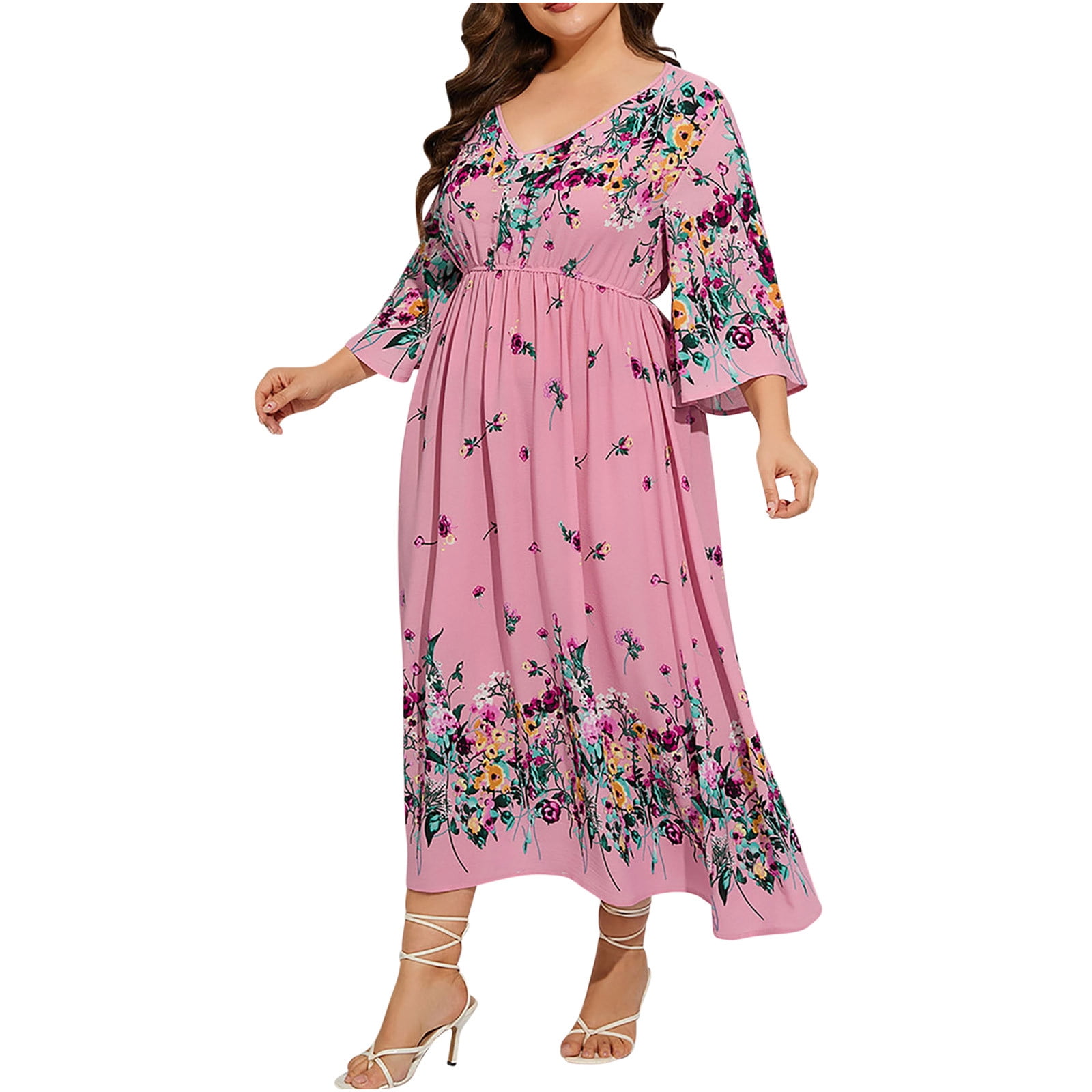Women's Formal Dresses Floral Chiffon Formal Dress for Women Wedding ...