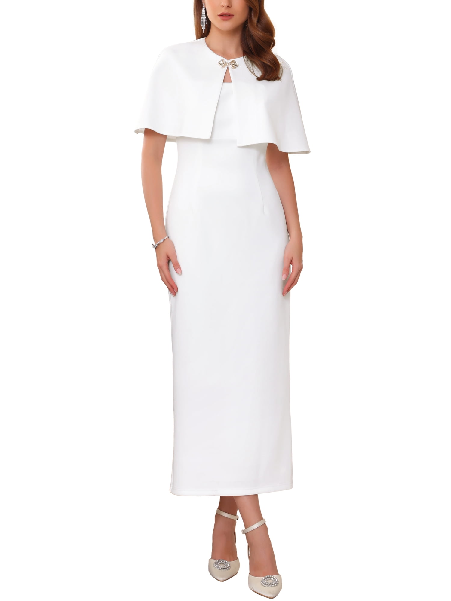 INSPIRE CHIC Women's Formal Sheath Dress Sets 2025 2pc Elegant Cocktail ...