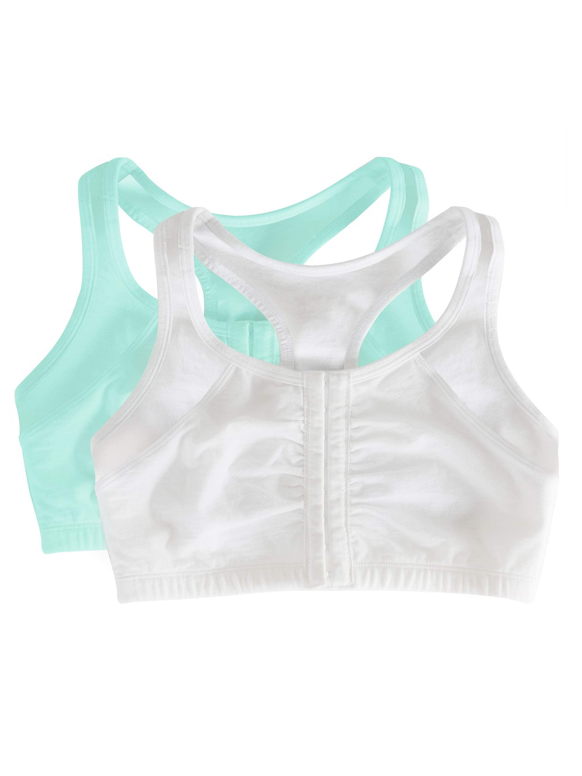 Fruit of the Loom Women's 2-Pack Front Close Racerback Sport Bra ...