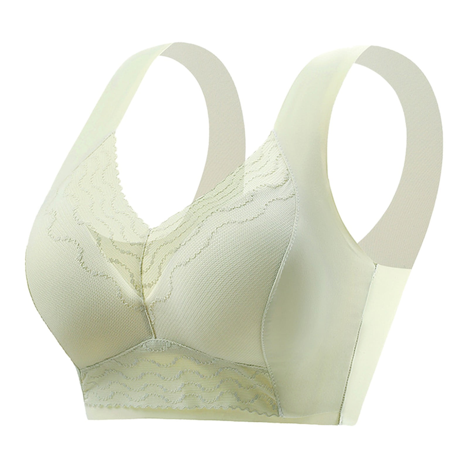 Women's Front Side Buckle Running Girl one Shoulder Sports Bra Lace ...