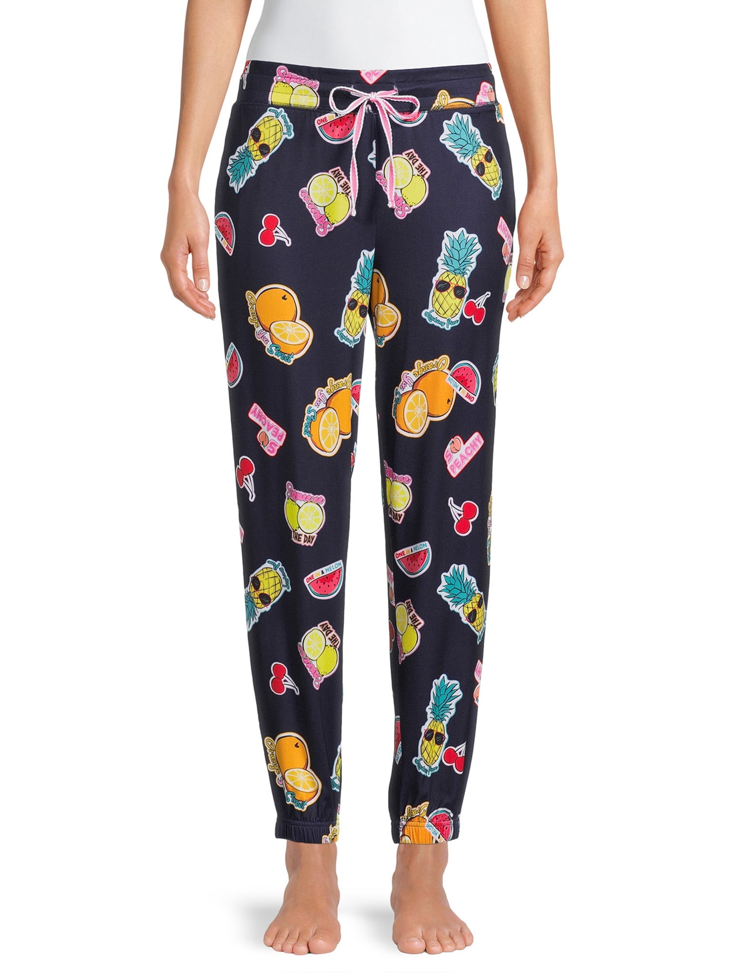 Women’s Fruit Graphic Print Joggers - Walmart.com