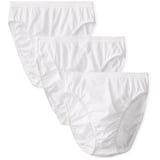 Fruit of the Loom, Women's Cotton Hi-Cut Brief Panties, 3pk, White ...
