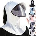Women's Full Coverage Sun Protection Hood UV Shield with Removable Face ...
