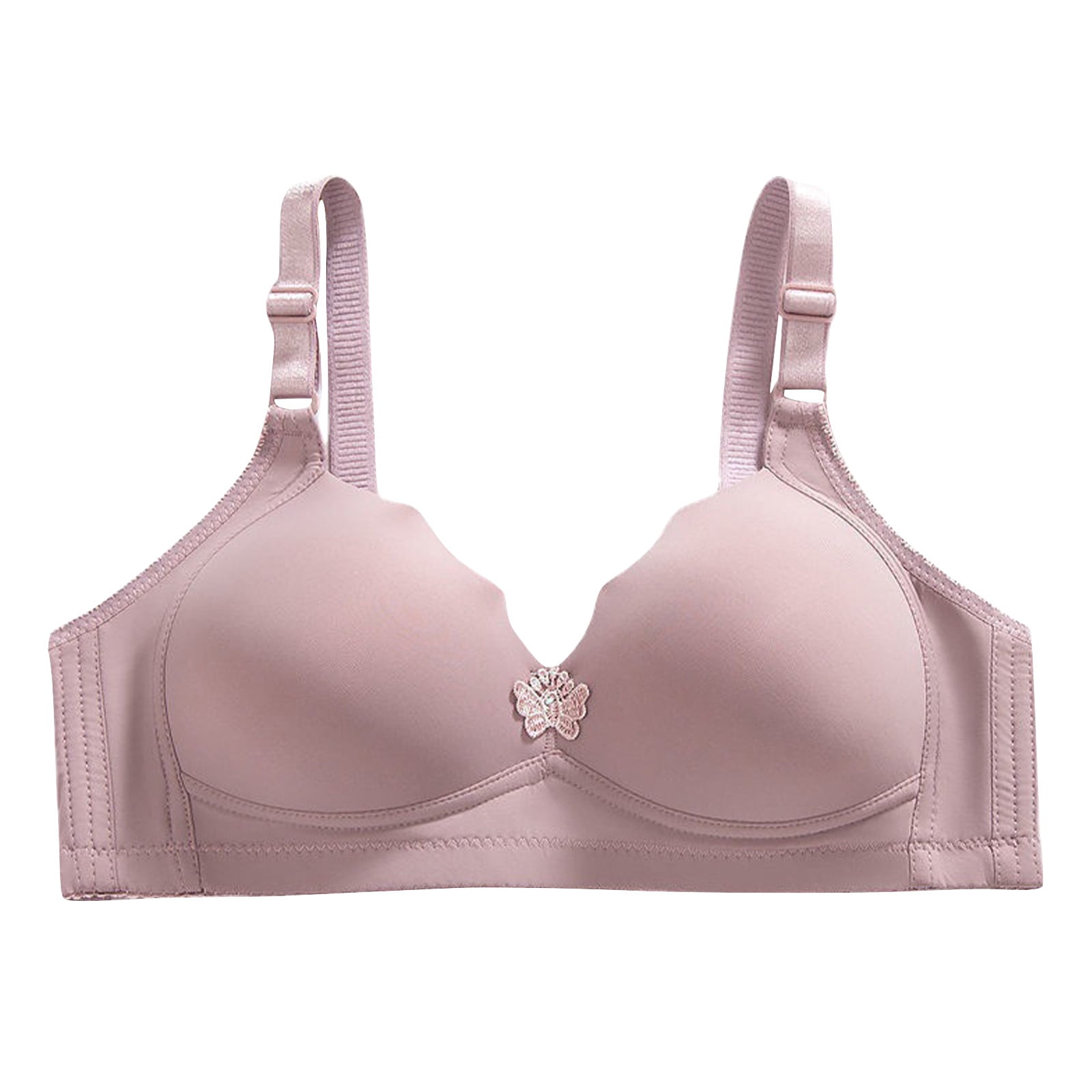 Women's Full Figure Beauty Back Smoothing Bra, Lightly Lined Soft Cup ...