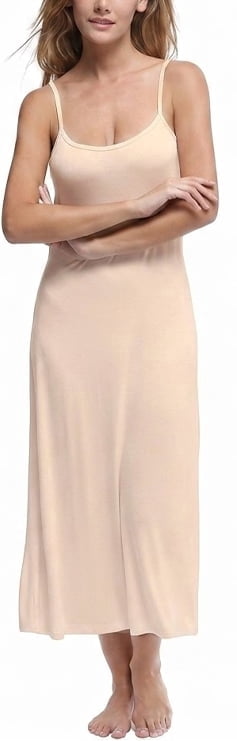 YAFALA Women's Full Slips Strappy Sexy Dress Long Full Cami Slip Dress ...