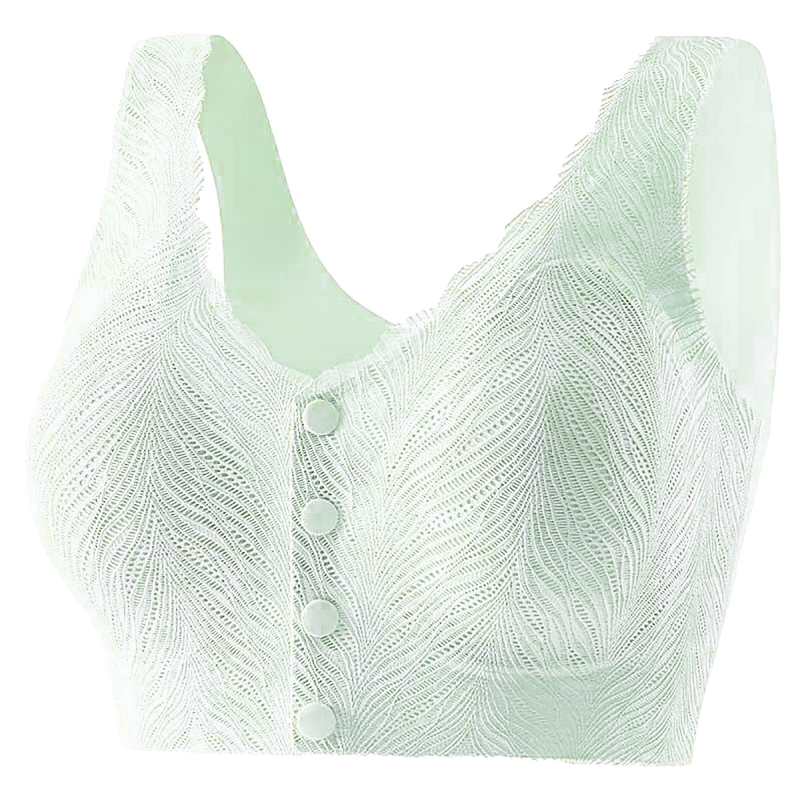 Womens Full Support 2024 Front Closure Bra For Elderly Push Up Seniors Open Front Bra Bras For