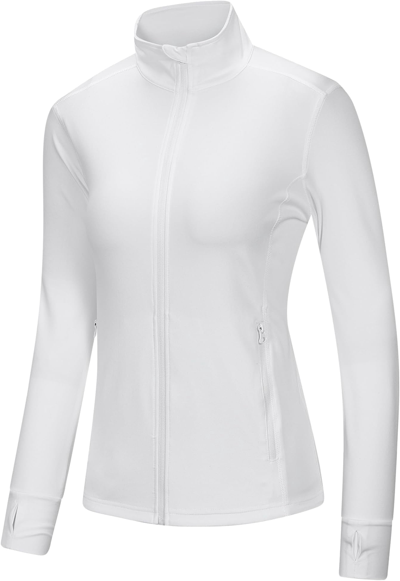 Women's Full Zip Up Athletic Jacket Lightweight Workout Running Jacket ...
