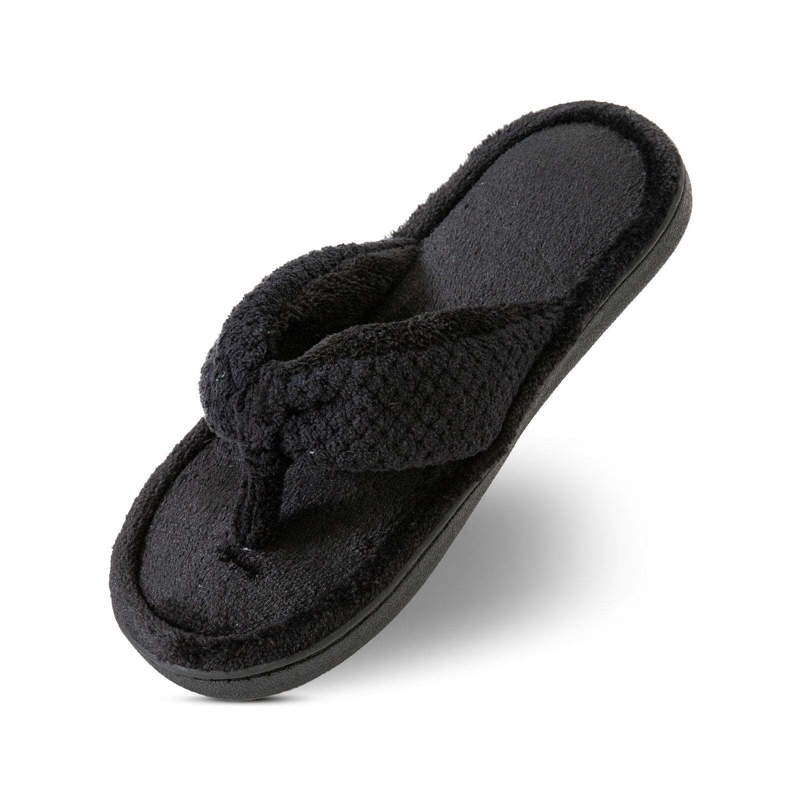 Secret Treasures Women’s Luxe Faux Fur Two-Band Slide Slippers ...