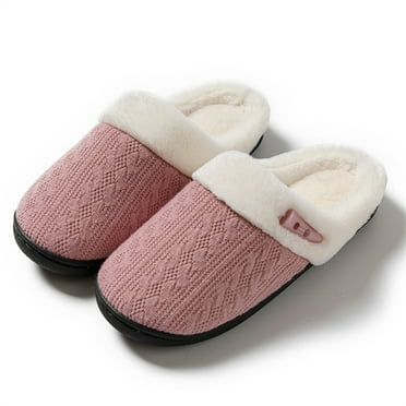 BERANMEY Comfy Slippers for Women Indoor Fluffy Women's Slip on Fuzzy House Slippers Memory Foam ...