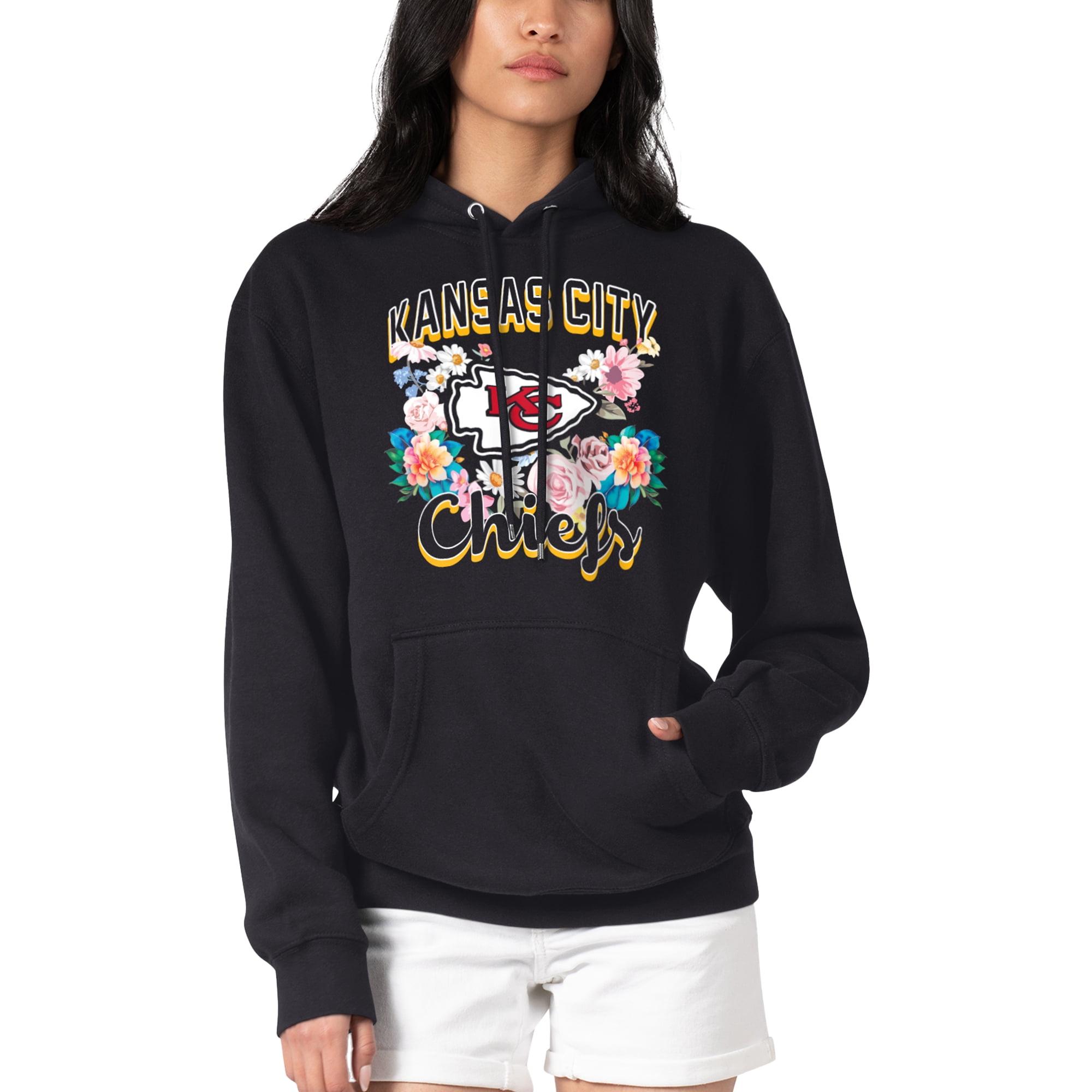 Women's G-III 4Her by Carl Banks Black Kansas City Chiefs Flowers Team ...