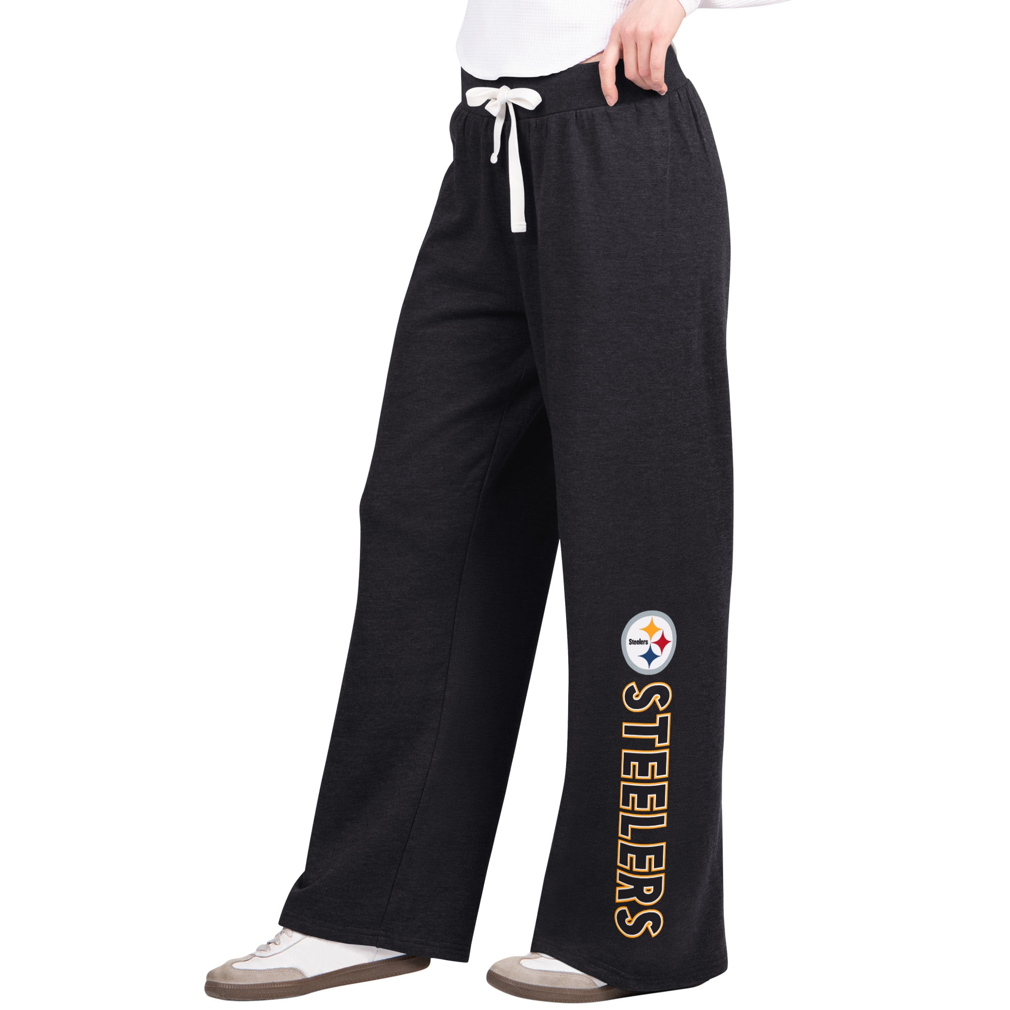 Women's G-III 4Her by Carl Banks Black Pittsburgh Steelers Field Wide ...