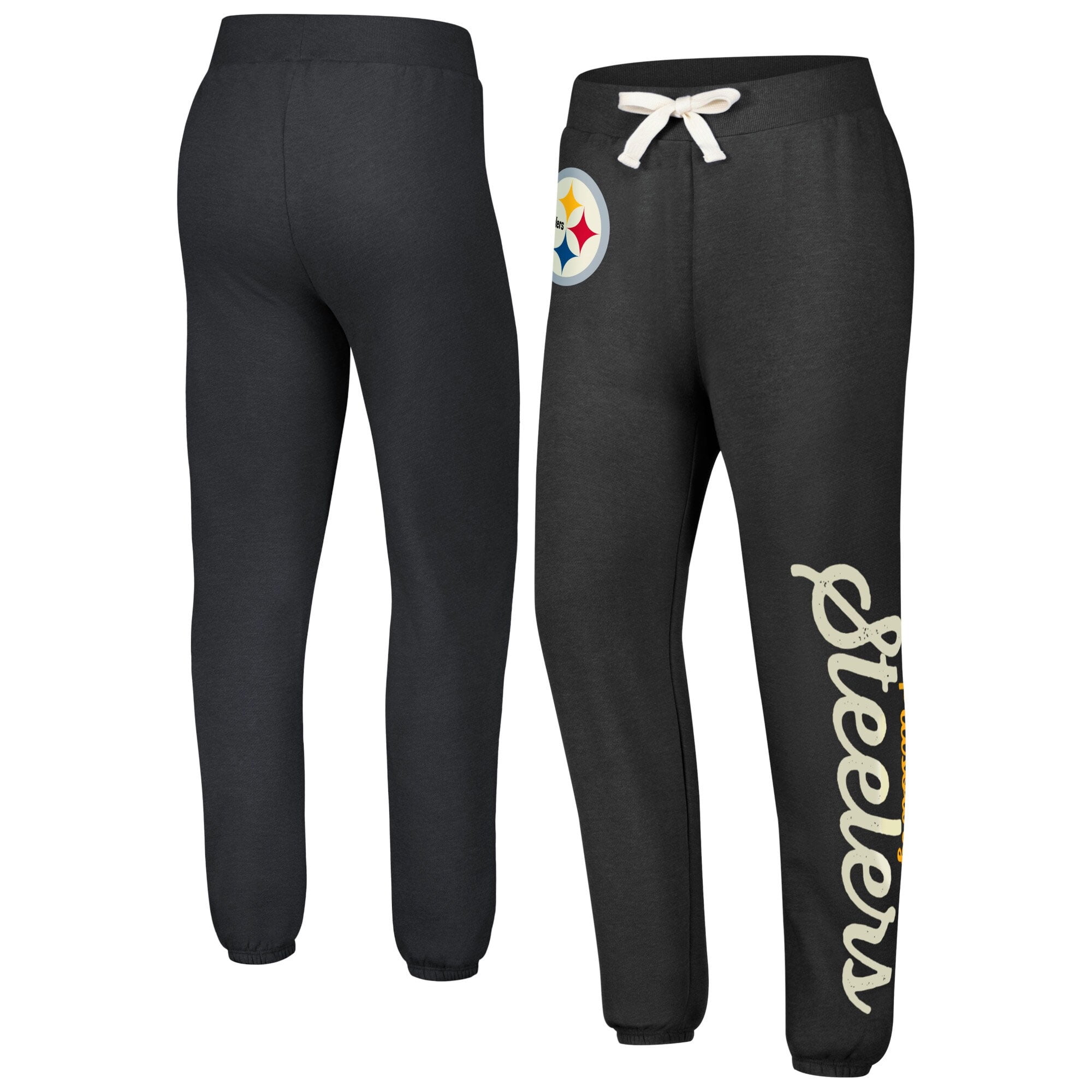 G-III 4Her Women's Pittsburgh Steelers Black Fleece Pants, Cotton ...