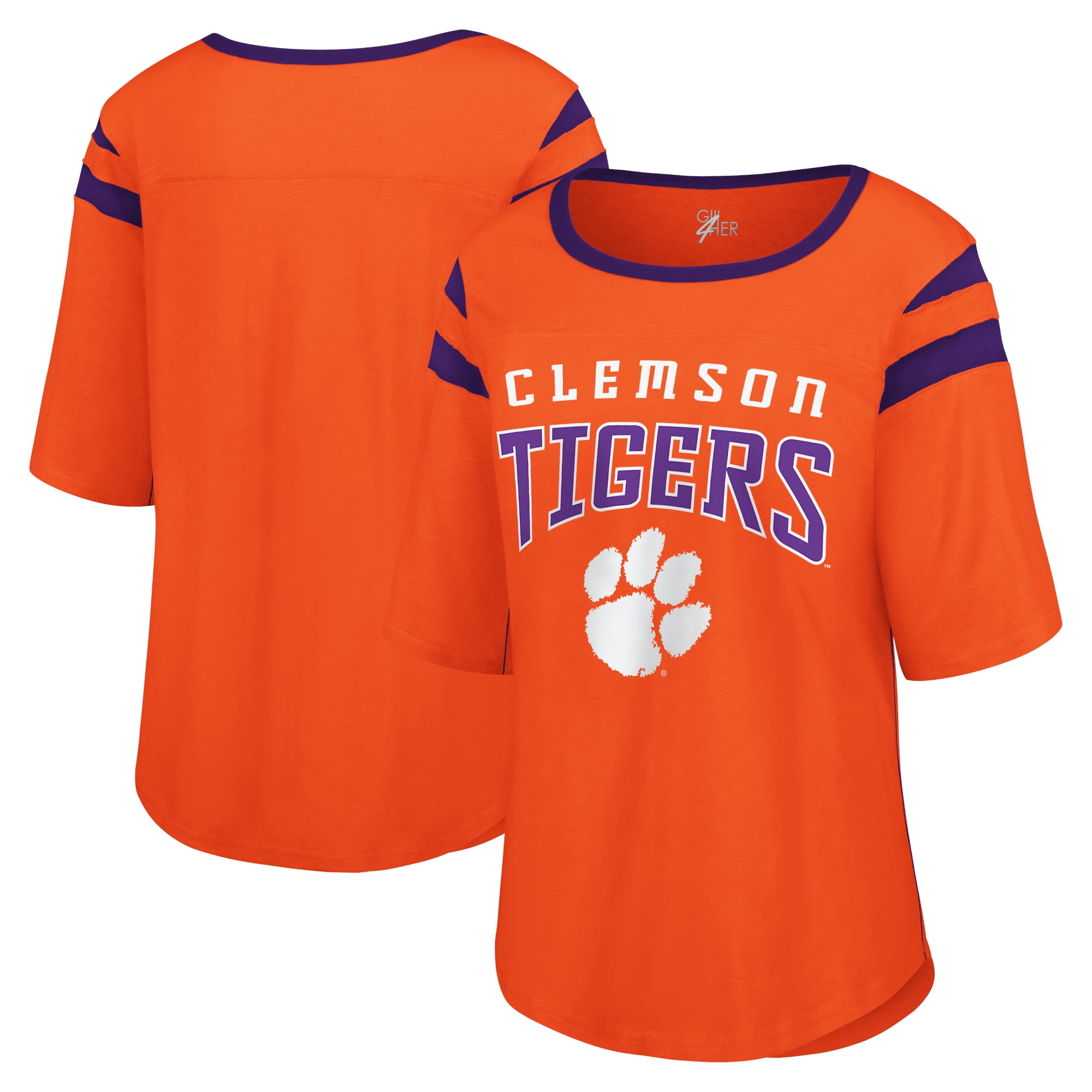 Women's G-III 4Her by Carl Banks Orange Clemson Tigers Plus Size ...