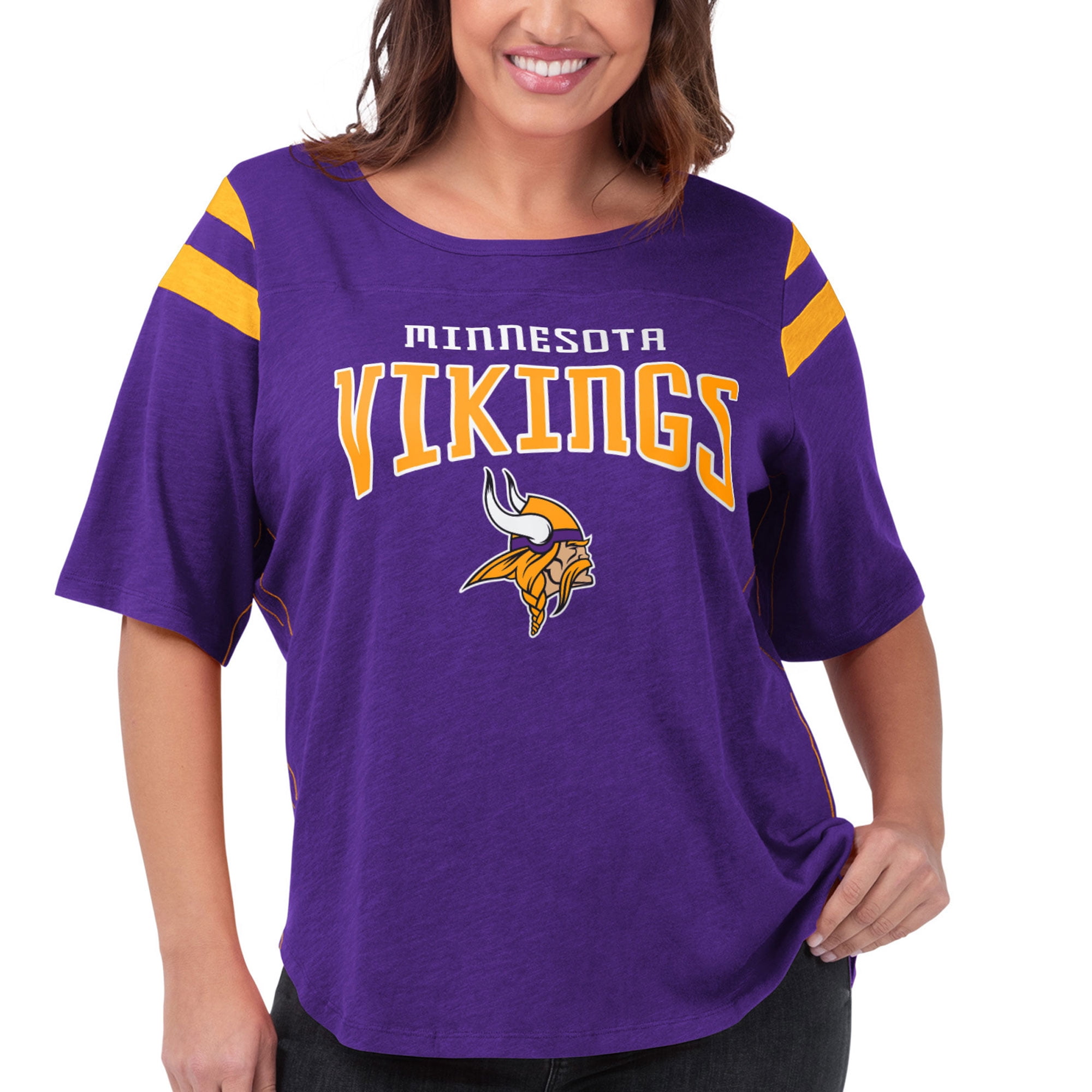 Women's G-III 4Her by Carl Banks Purple Minnesota Vikings Plus Size ...