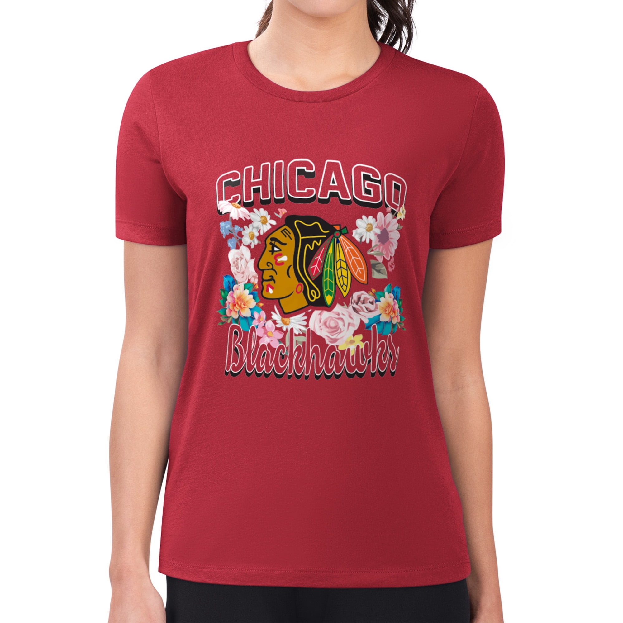 Women's G-III 4Her by Carl Banks Red Chicago Blackhawks Super-Slim Fit ...