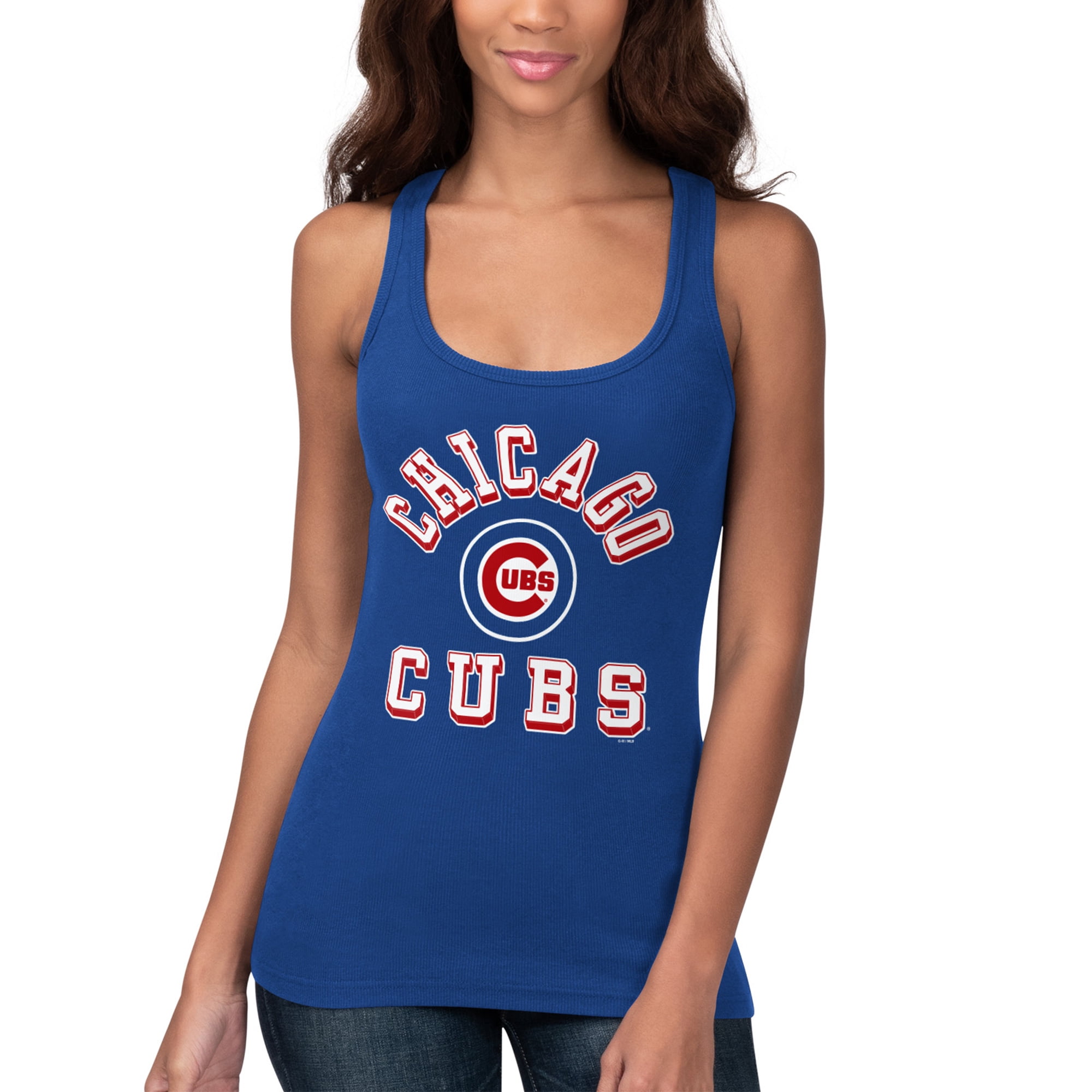 Women's G-III 4Her by Carl Banks Royal Chicago Cubs Pre-Season Tank Top ...
