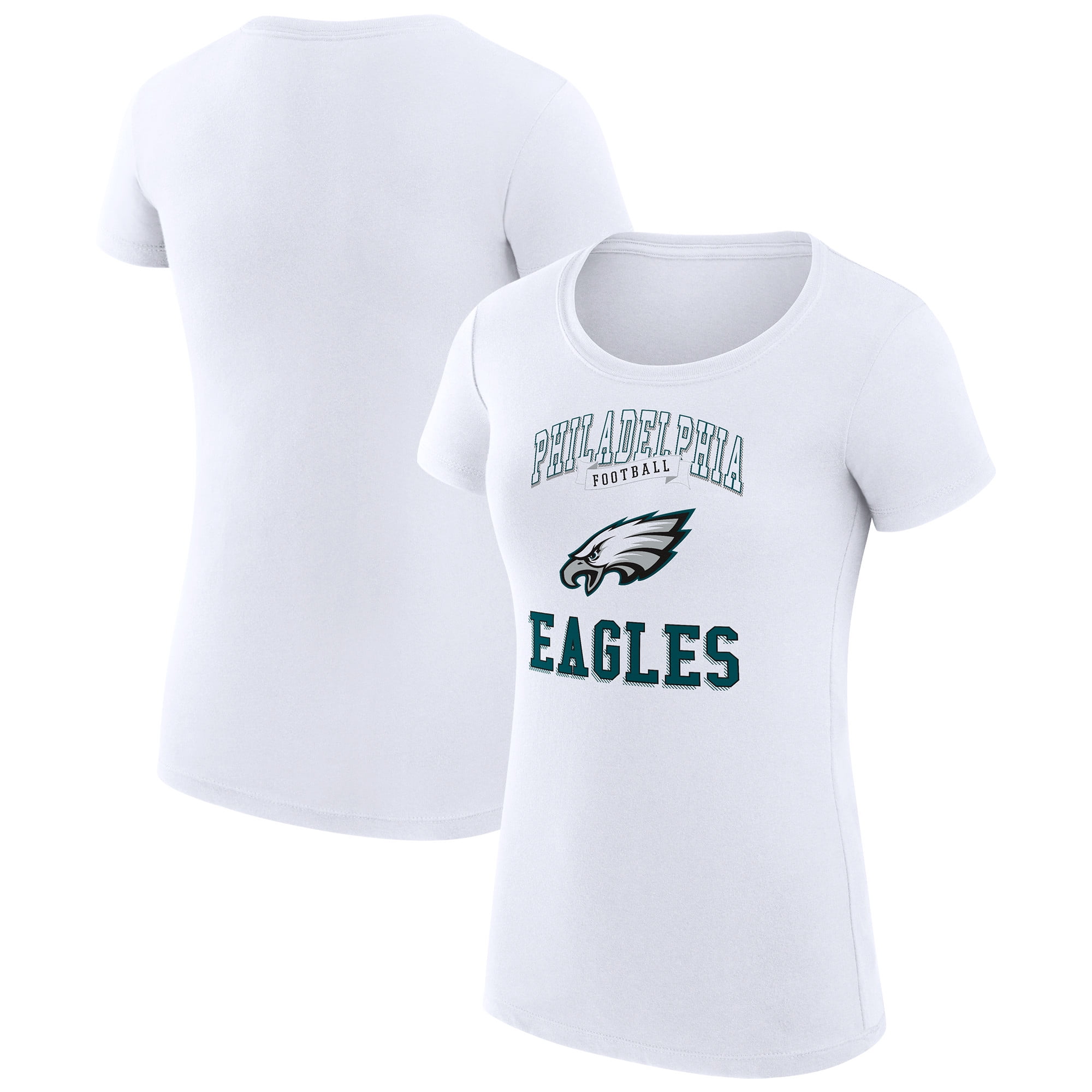 Women's G-III 4Her by Carl Banks White Philadelphia Eagles Team Logo ...
