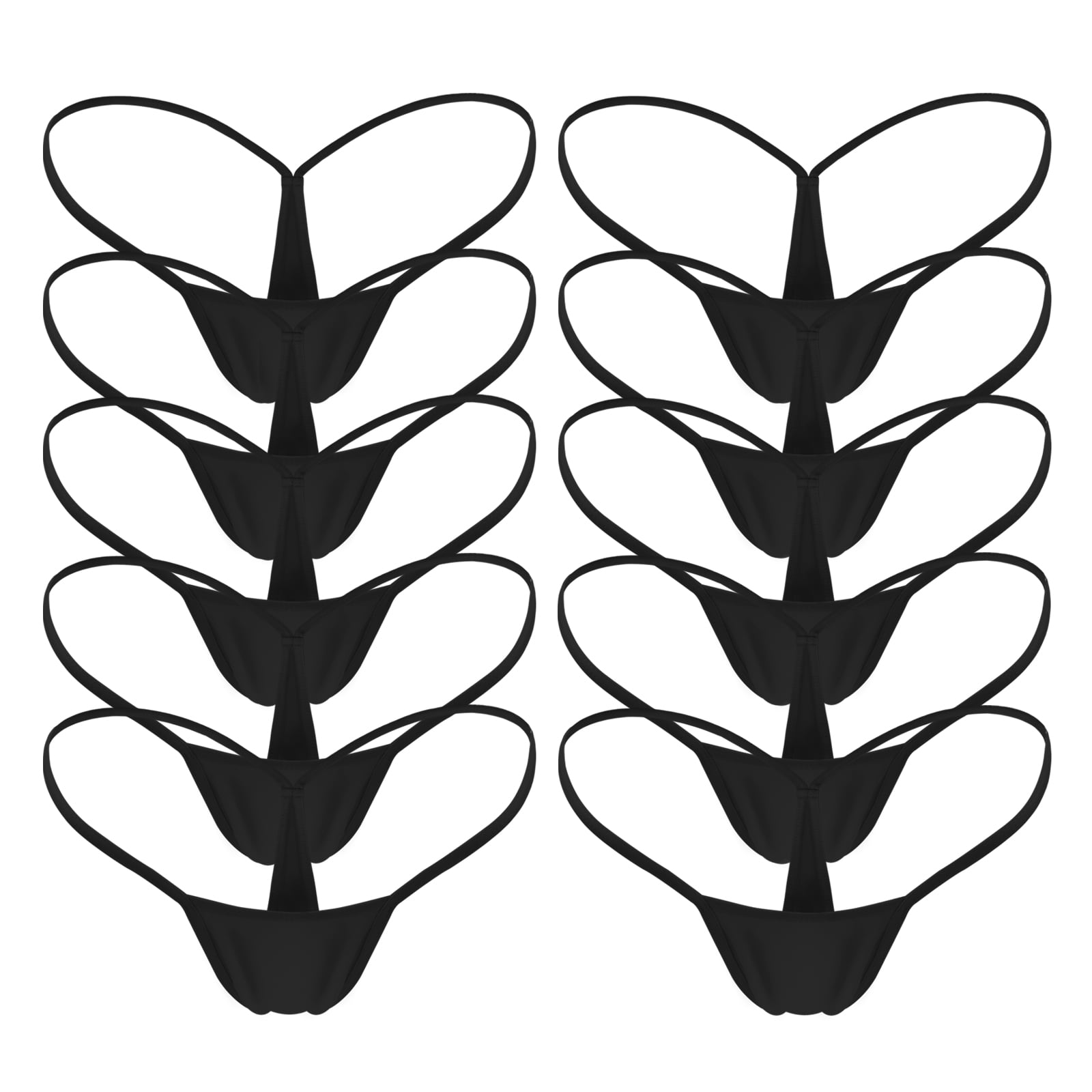 Women's G-Strings Micro Thongs Tiny Panties Underwear, Seamless G ...