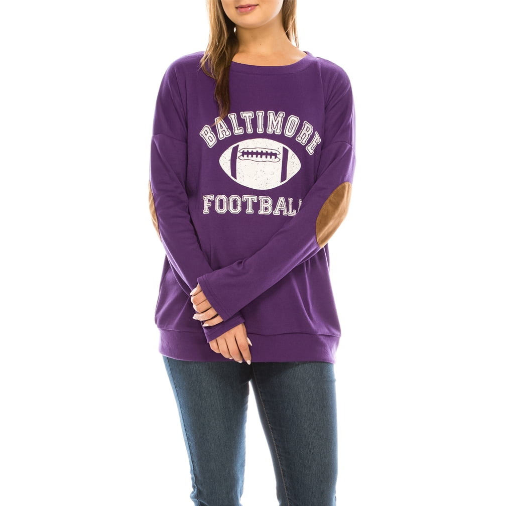 Women's Game Day Football Sweatshirt Baltimore - Walmart.com