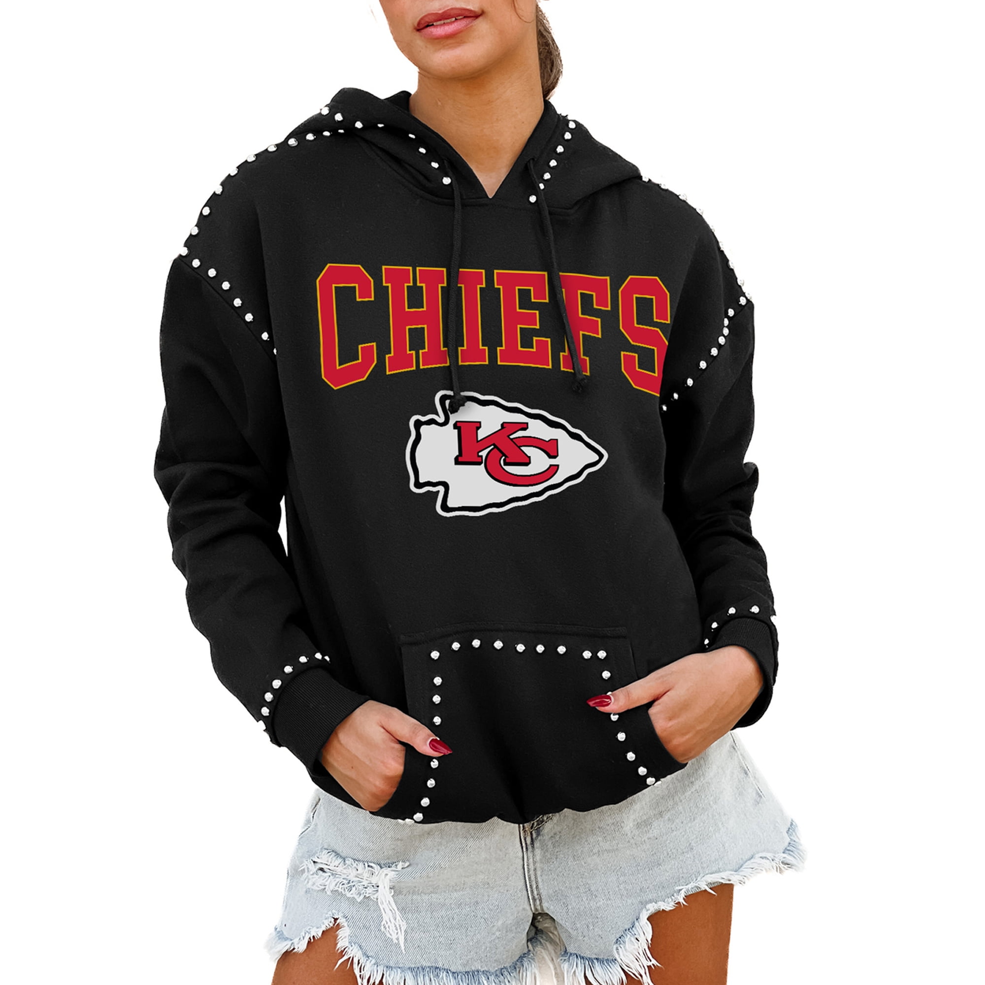 Women's Gameday Couture Black Kansas City Chiefs Oversized Catch the ...