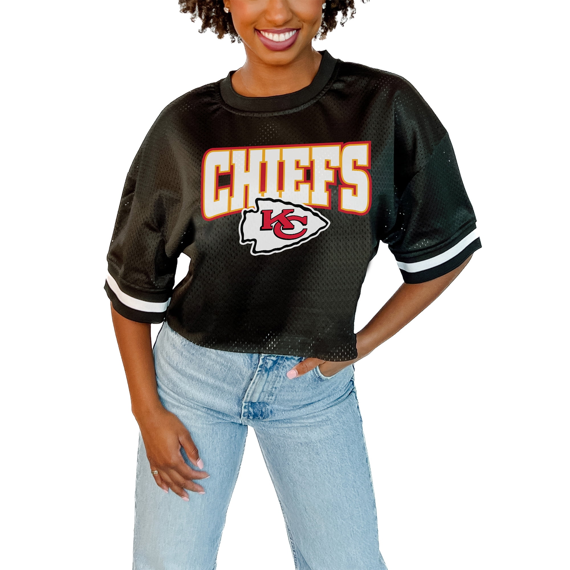 Women's Gameday Couture Black Kansas City Chiefs Game Face Fashion ...