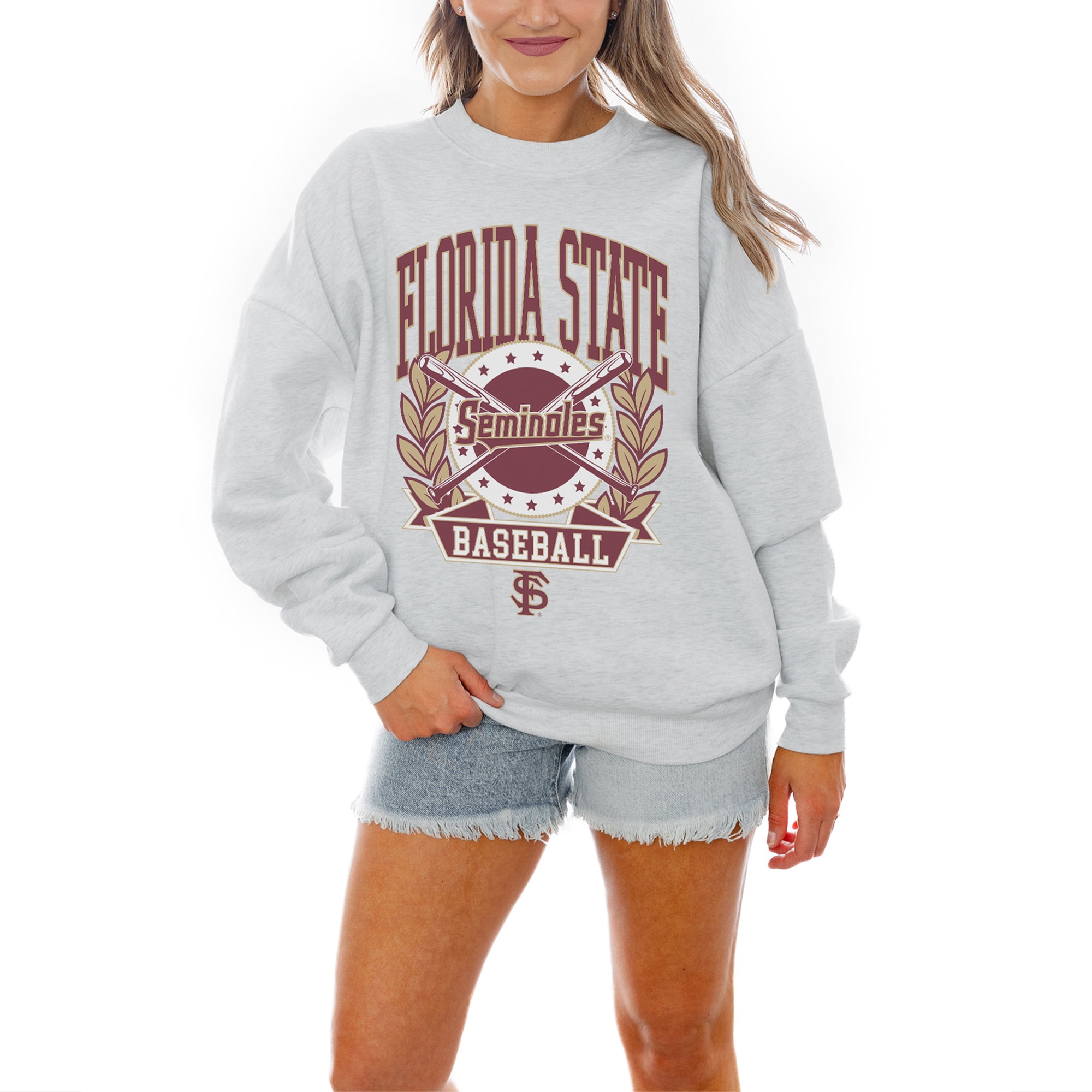 Women's Gameday Couture Gray Florida State Seminoles Baseball Premium ...