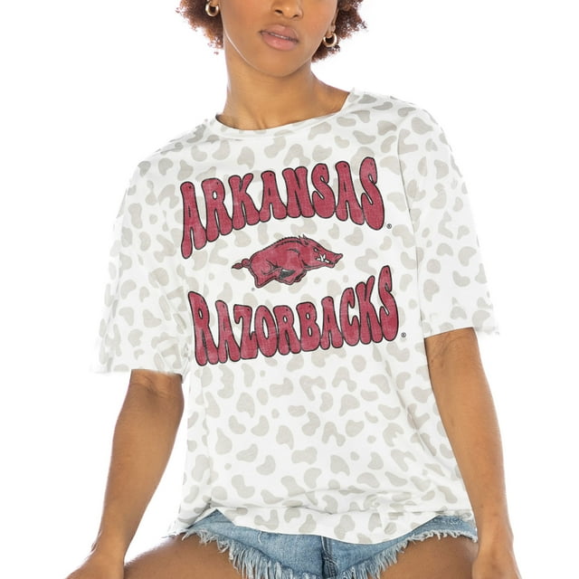 Women's Gameday Couture White Arkansas Razorbacks Crushing Victory ...