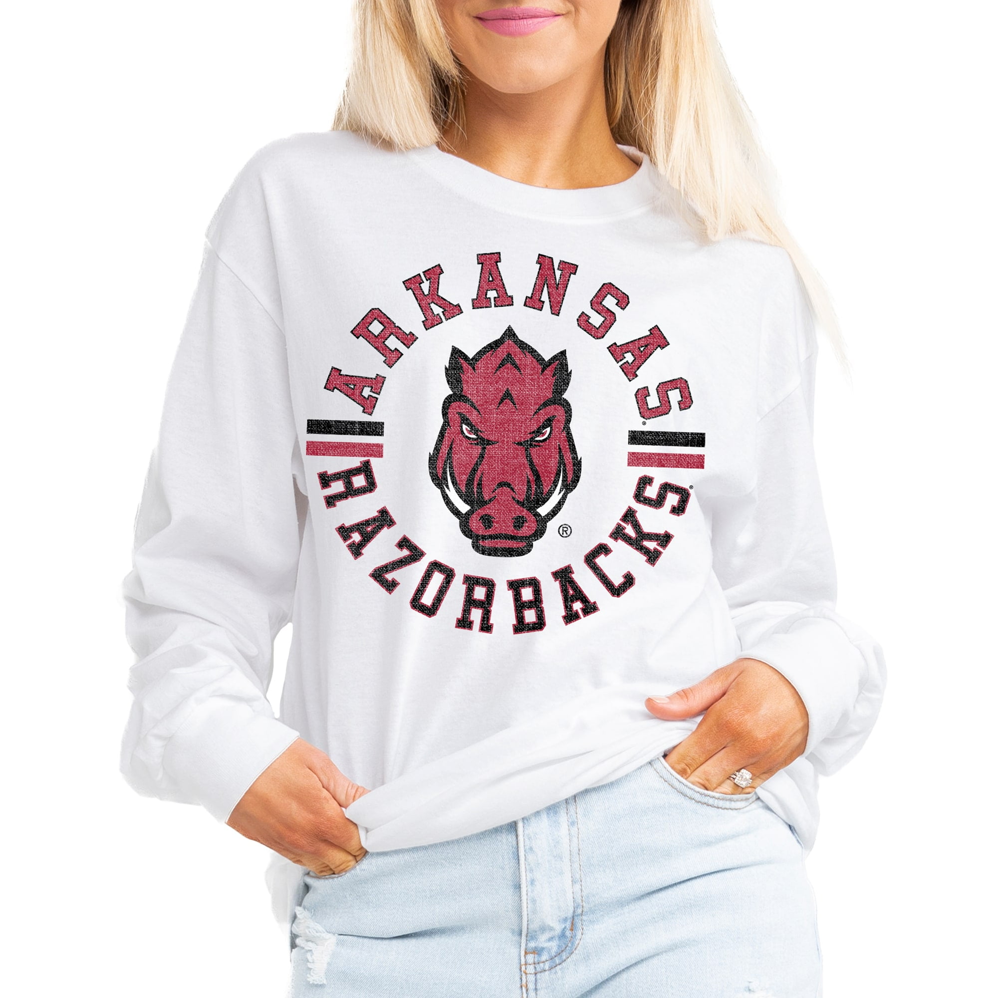 Women's Gameday Couture White Arkansas Razorbacks Vintage Days ...