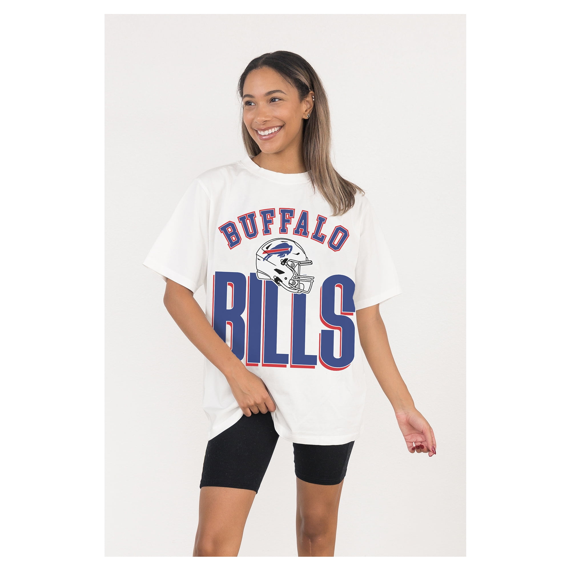 Women's Gameday Couture White Buffalo Bills Oversized Classic Fierce ...