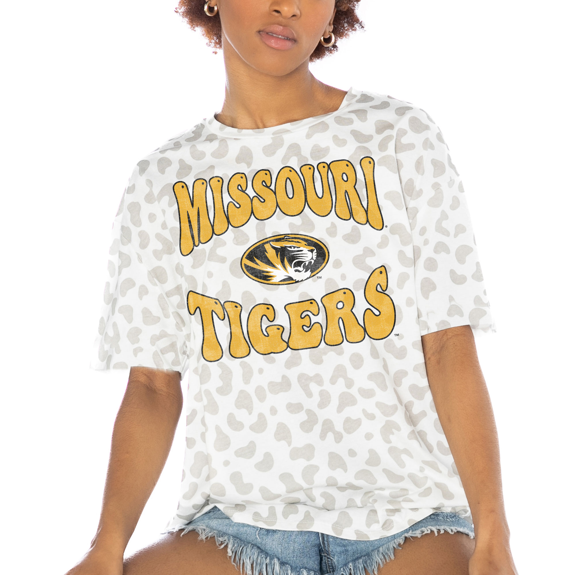 Women's Gameday Couture White Missouri Tigers Crushing Victory Subtle ...