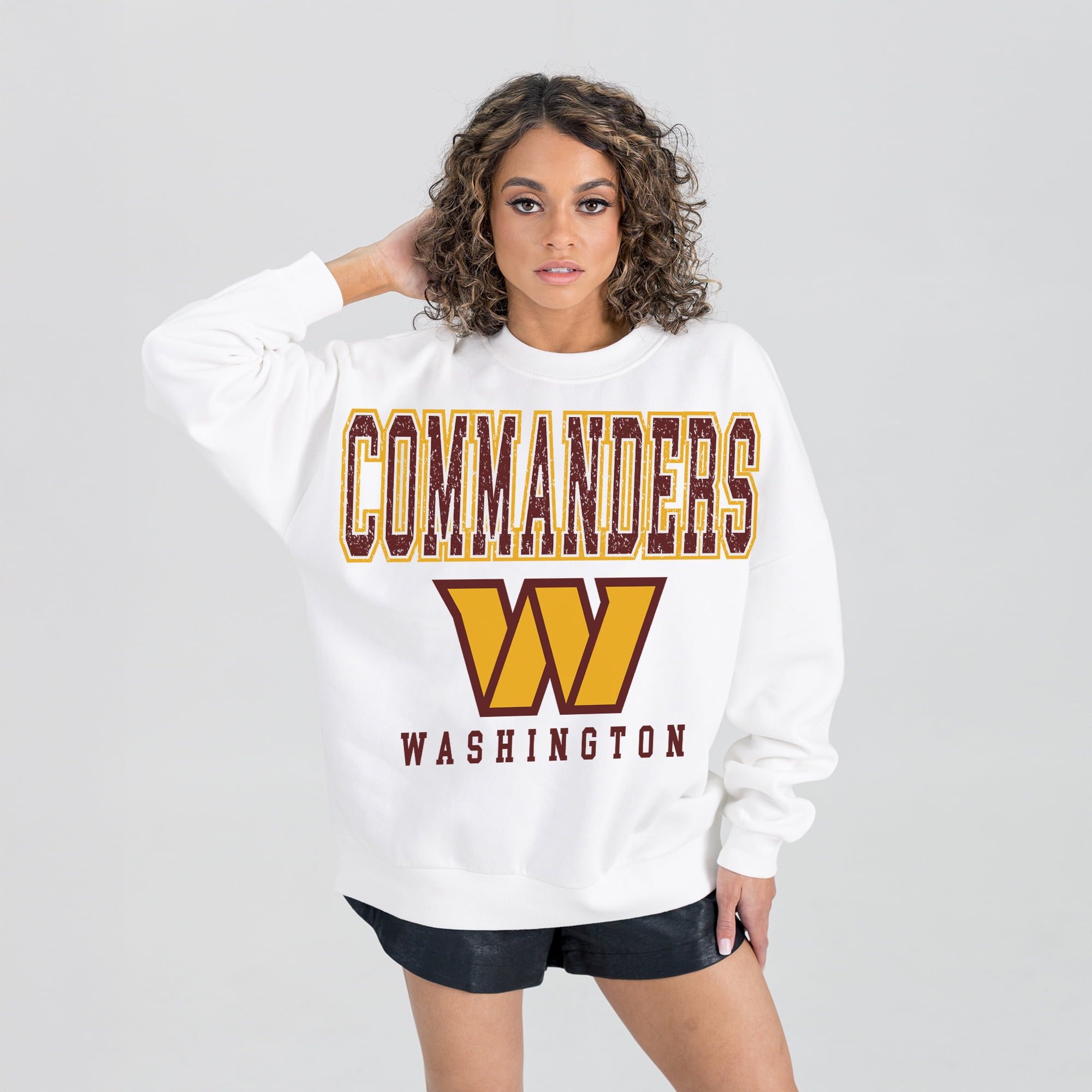 Women's Gameday Couture White Washington Commanders Sunday Drives ...